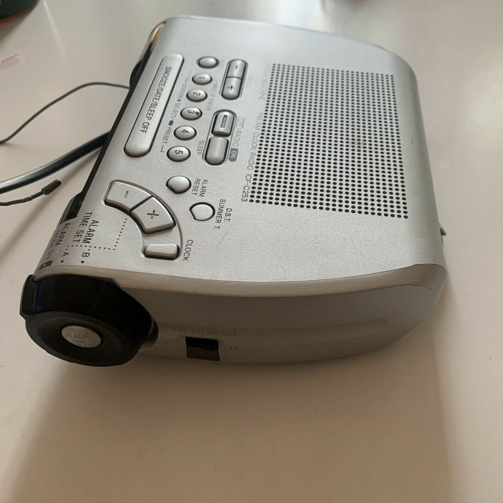 Sony Dream Machine ICF-C253 Dual Clock FM/AM Radio – Retro Unit