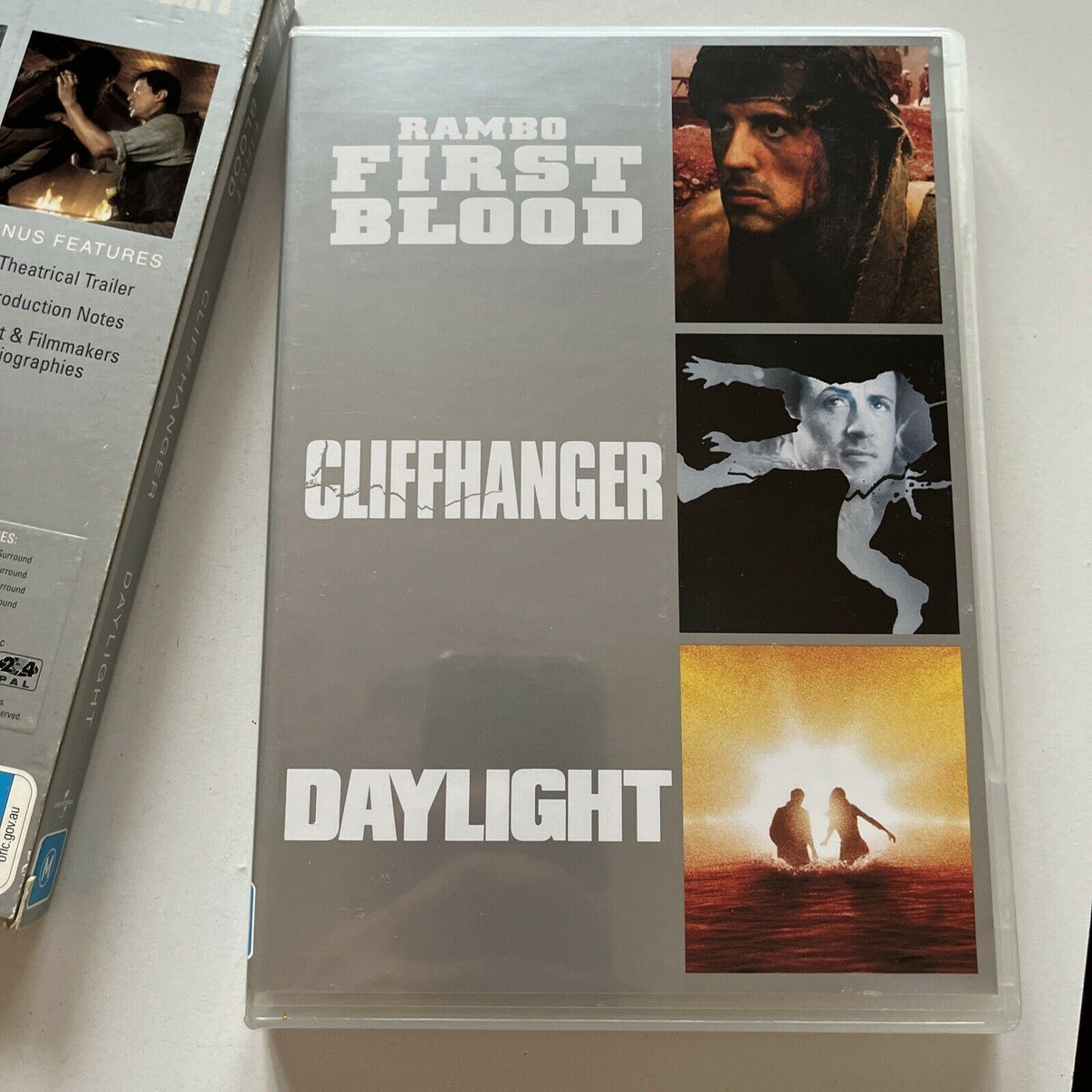 Sylvester Stallone: Rambo - First Blood / Cliffhanger / Daylight (DVD, – Retro Unit