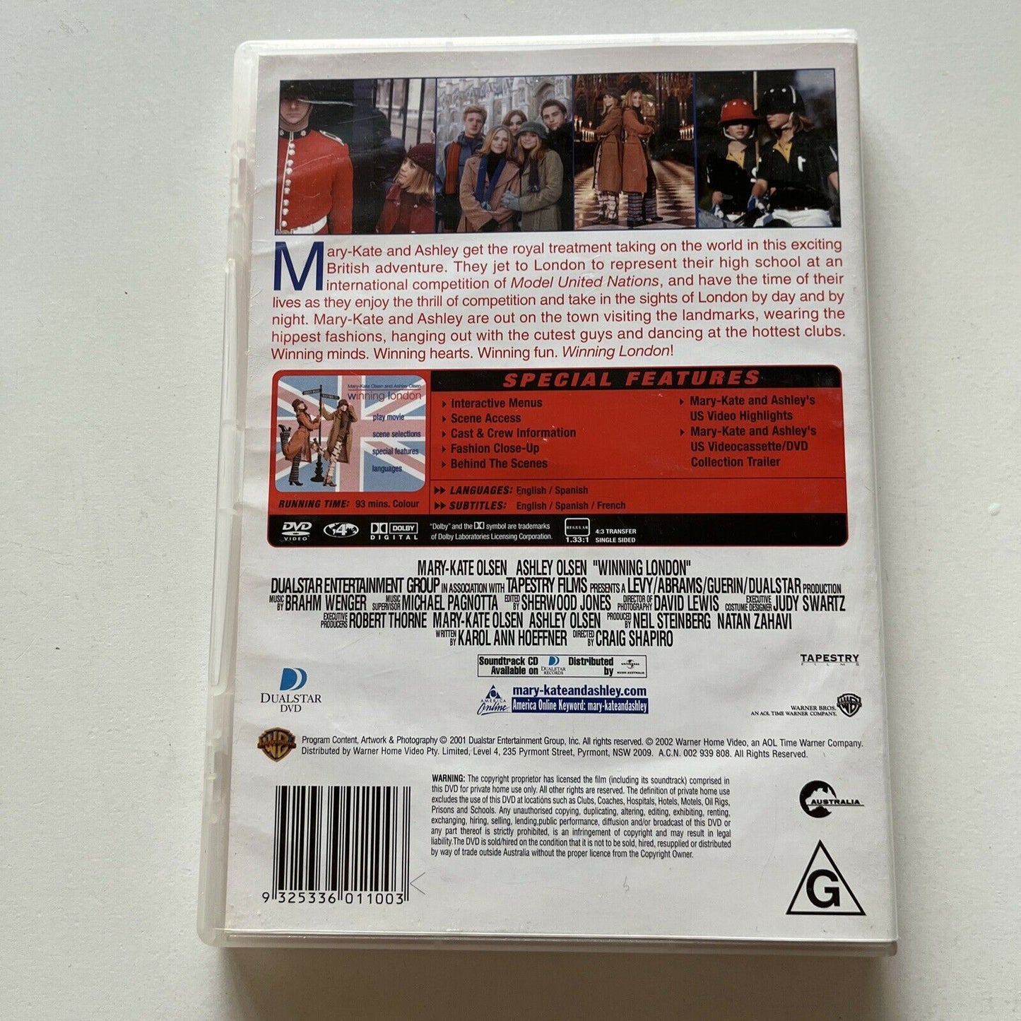 Winning London (DVD, 2001) Mary-Kate Olsen, Ashley Olsen. Region 4 ...