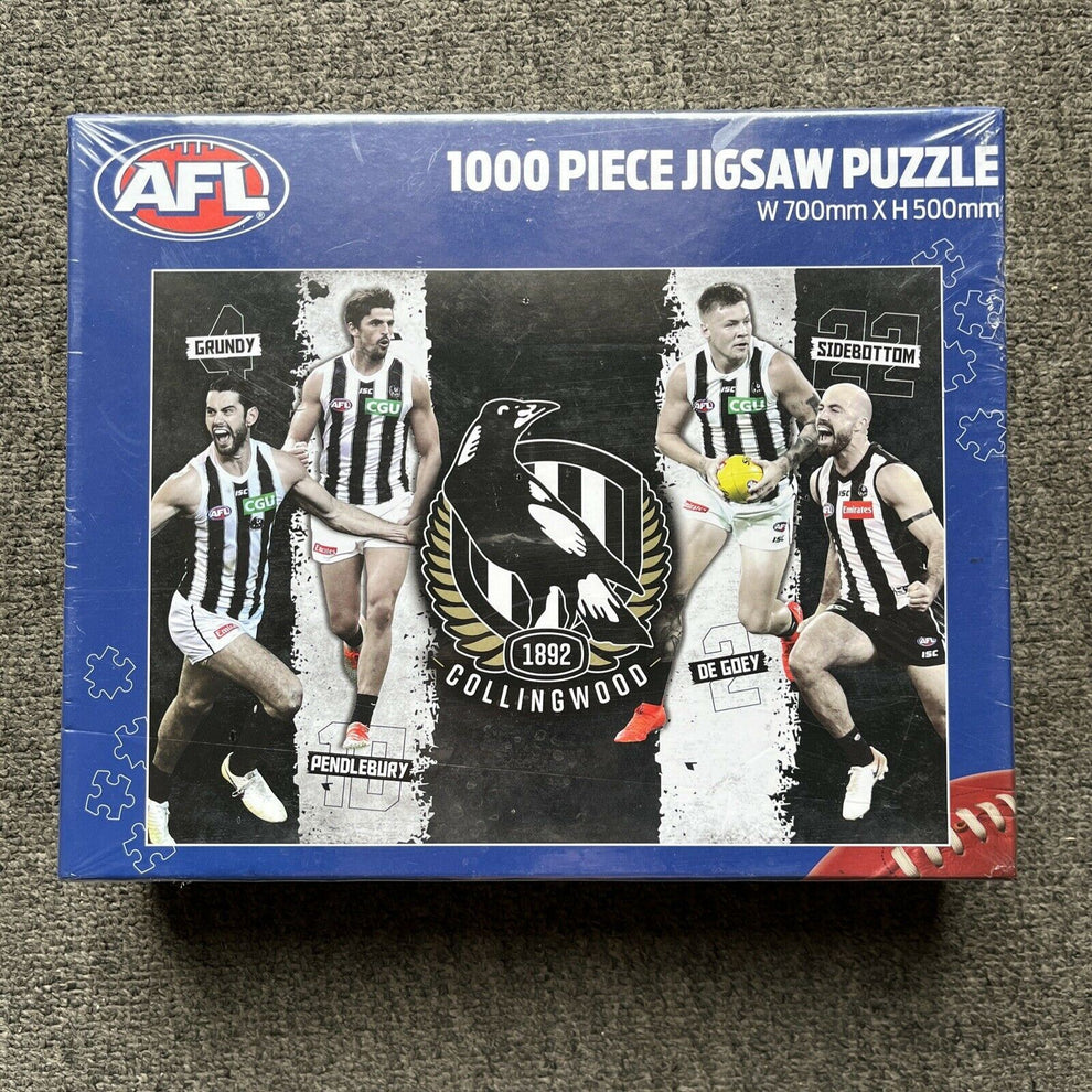 *New Sealed* AFL Puzzle Collingwood Magpies 4 Player Puzzle 1000 Piece ...