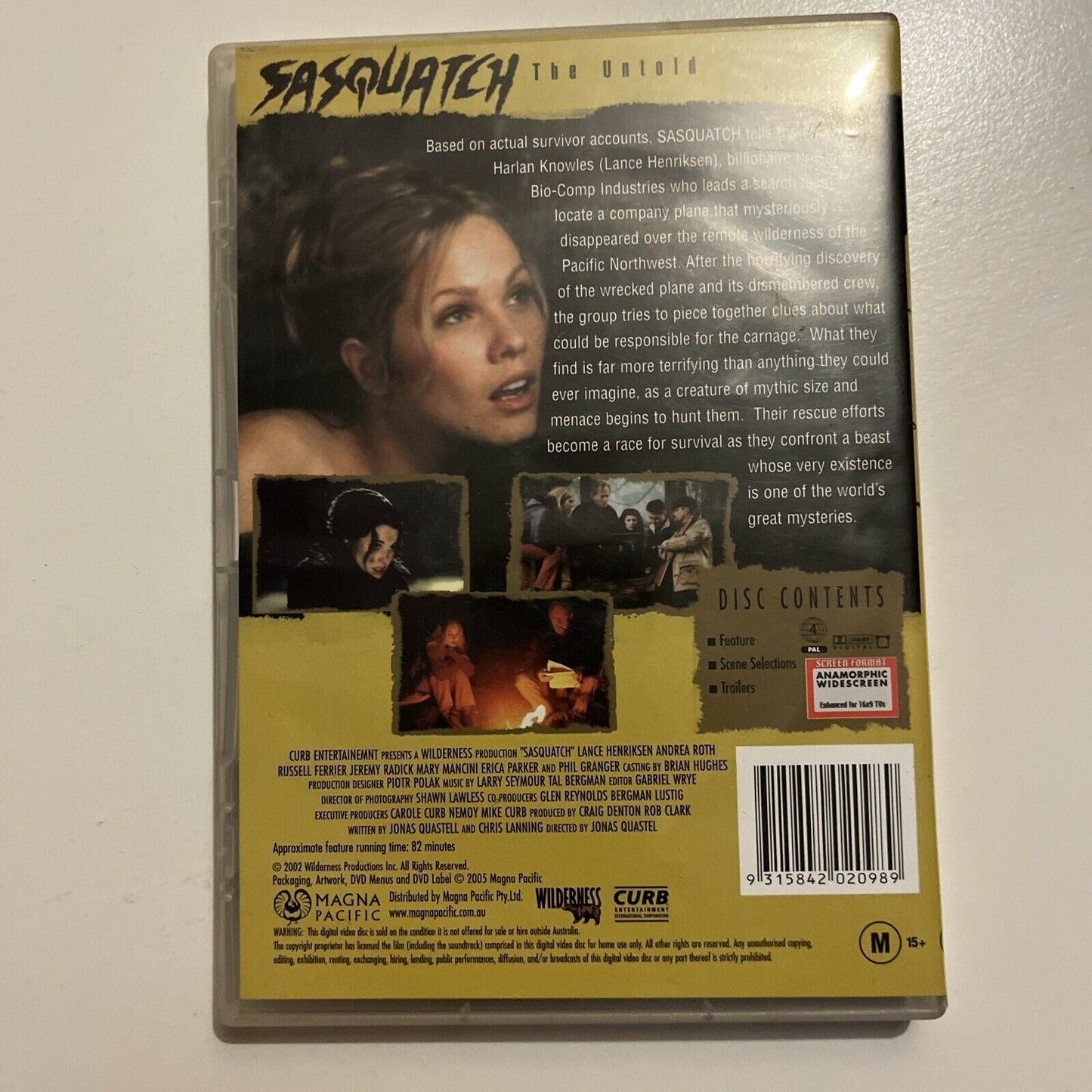 Sasquatch (DVD, 2002) Lance Henriksen, Region 4 – Retro Unit