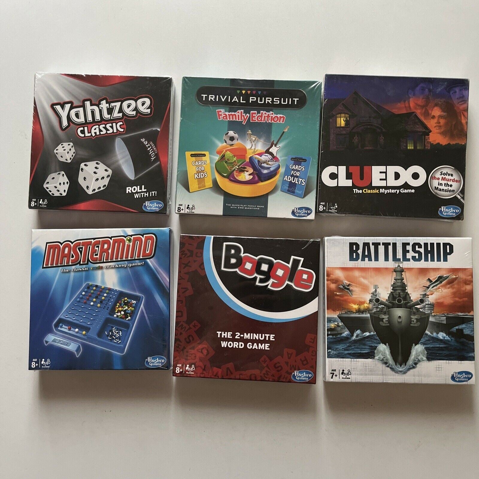 *New* 6 Mini Board Games: Yahtzee, Trivial Pursuit, Cluedo, Mastermind ...