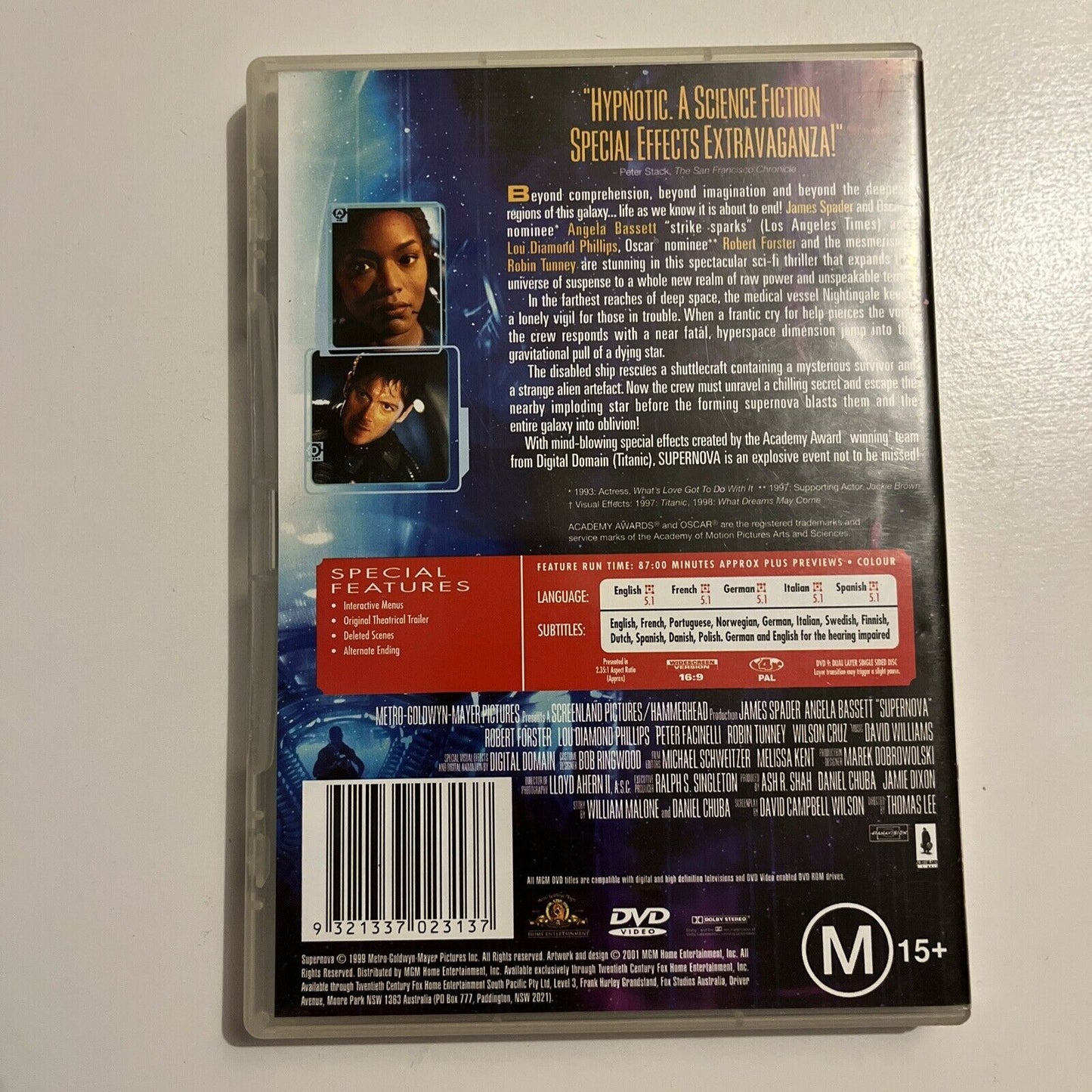 Supernova - Uncut Version (DVD, 2000) James Spader. Region 4 – Retro Unit