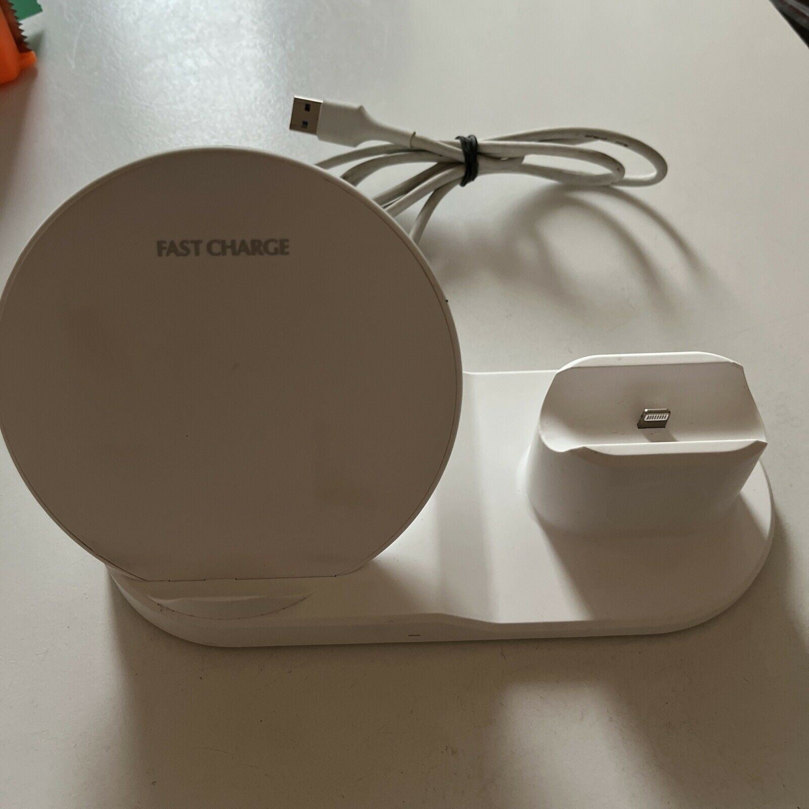 3 In 1 Fast Charge Wireless Qi Charging With Lightning Port – Retro Unit