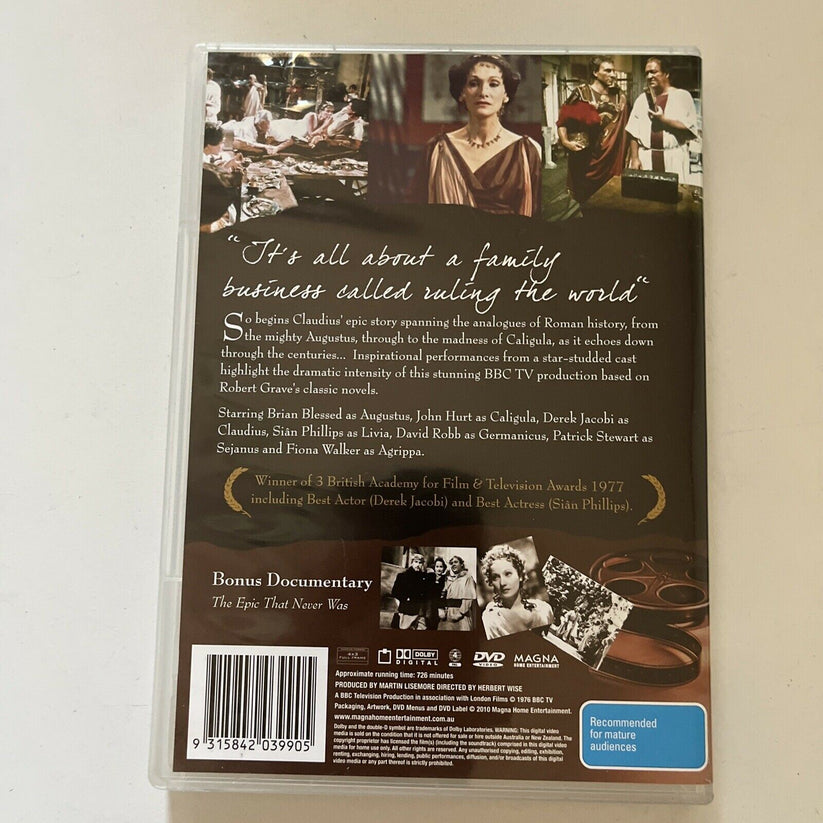 I Claudius - The Complete Collection (DVD, 1976, 5-Disc) BBC Region 4 ...