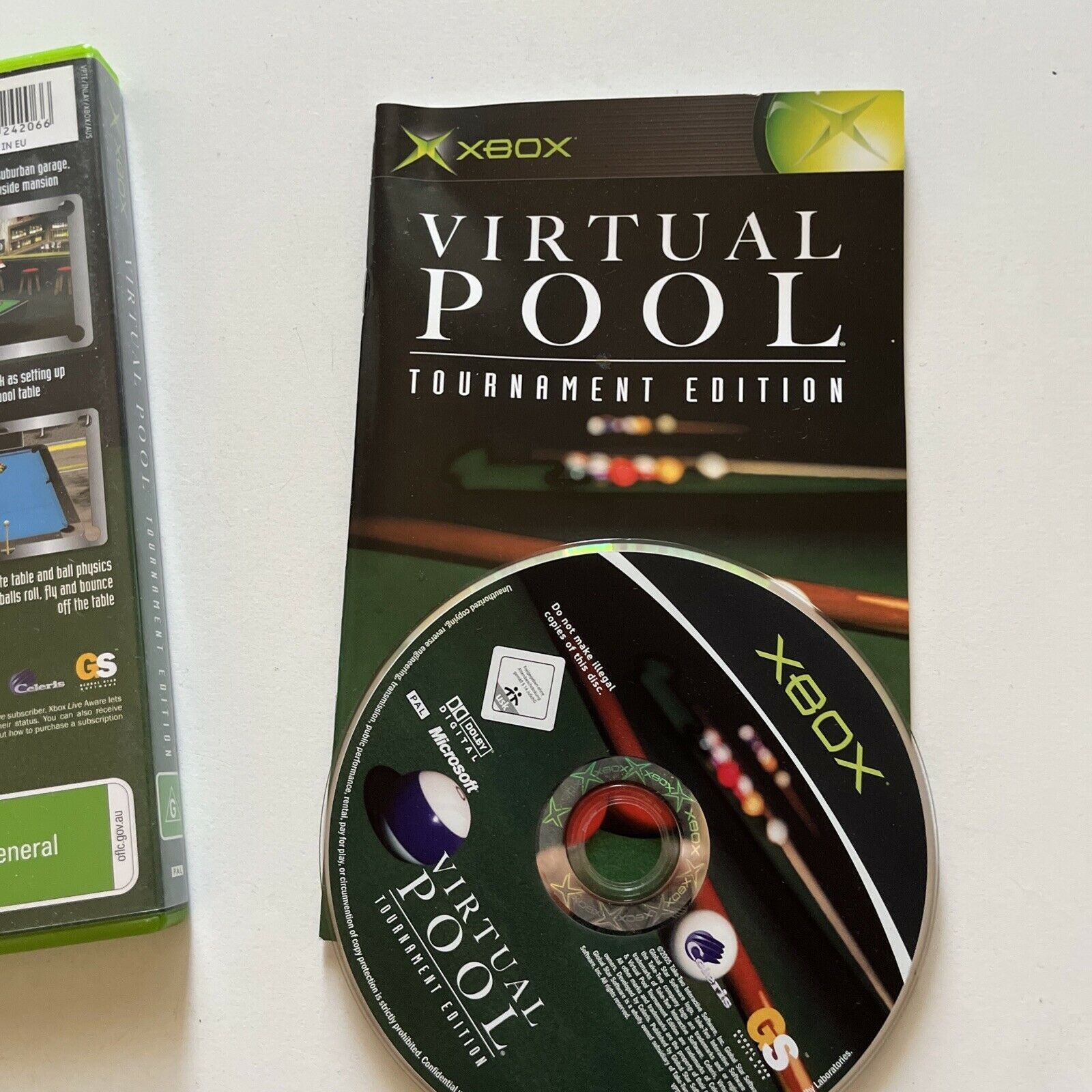 Virtual Pool - Tournament Edition - Original Microsoft Xbox With Manua ...