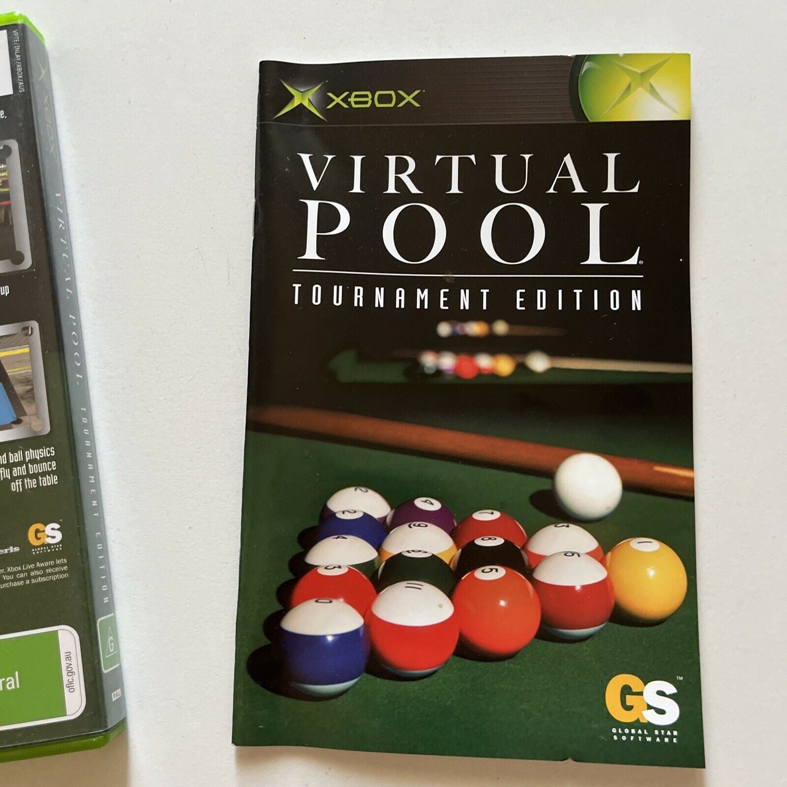 Virtual Pool - Tournament Edition - Original Microsoft Xbox With Manua ...