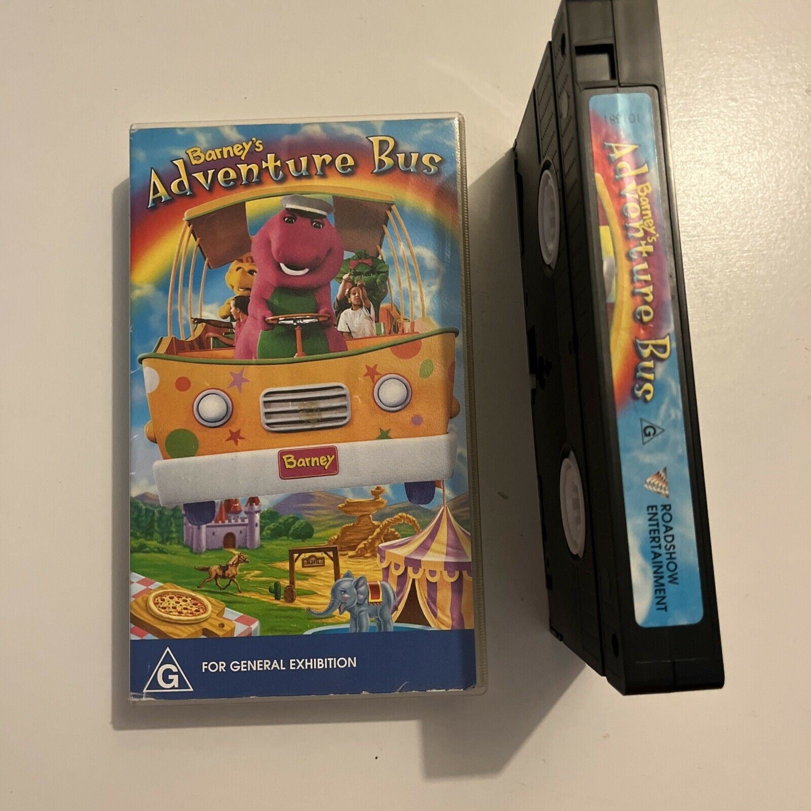 Barney’s Adventure Bus - Featuring 17 Favourite Barney Songs (VHS, 199 ...