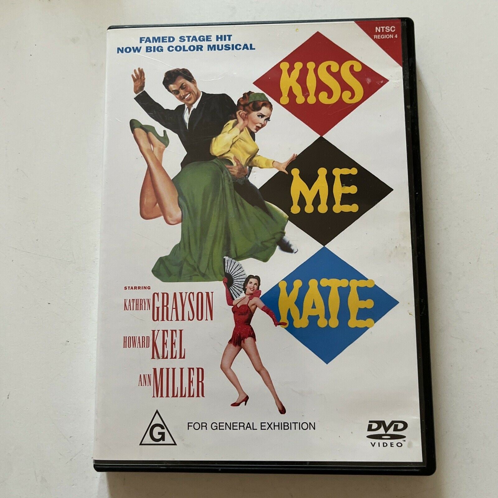Kiss Me Kate (DVD, 1949) Howard Keel, Kathryn Grayson Region 4 – Retro Unit
