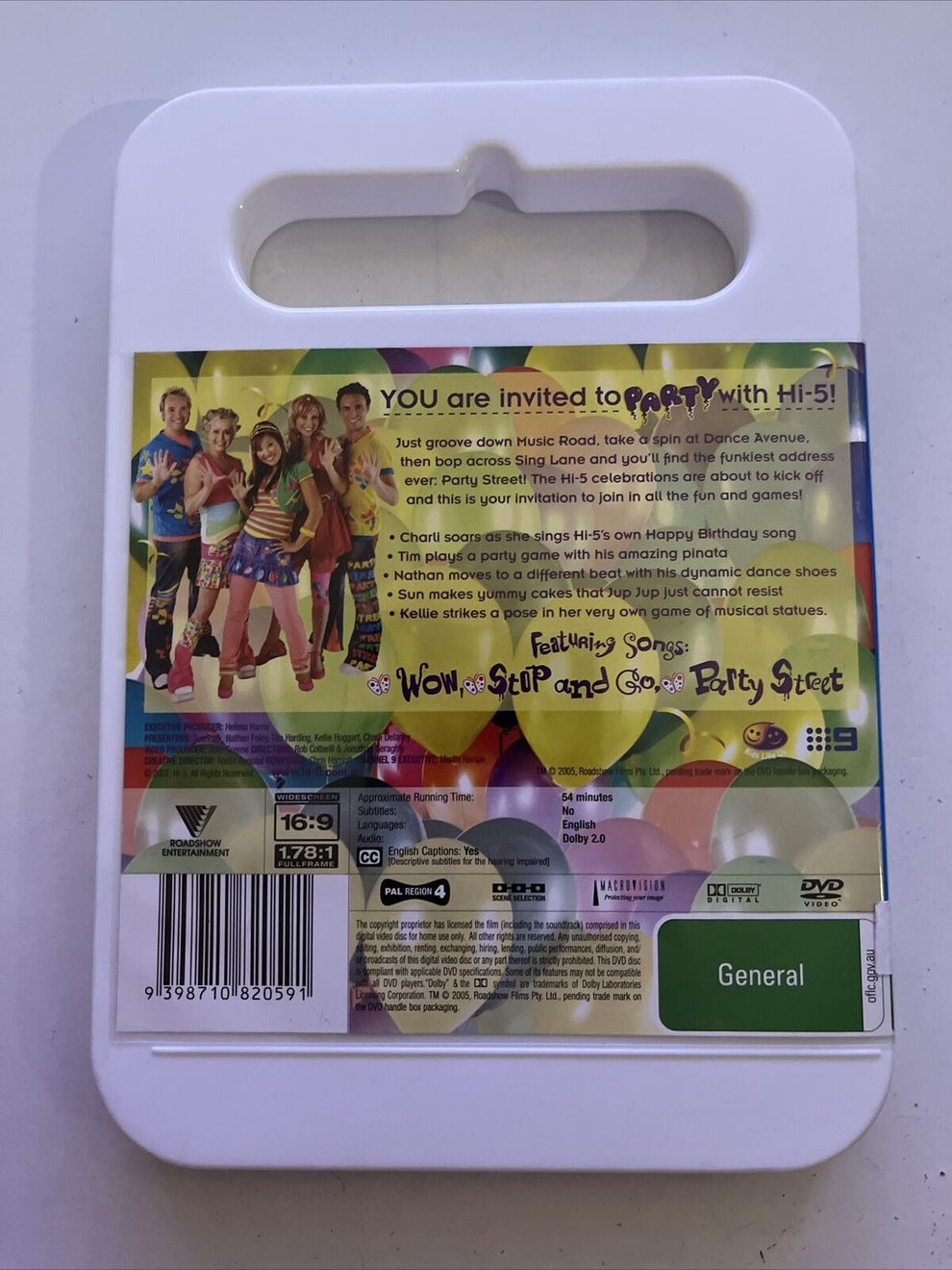 Hi-5 Party Street (DVD, 2007) Region 4 – Retro Unit
