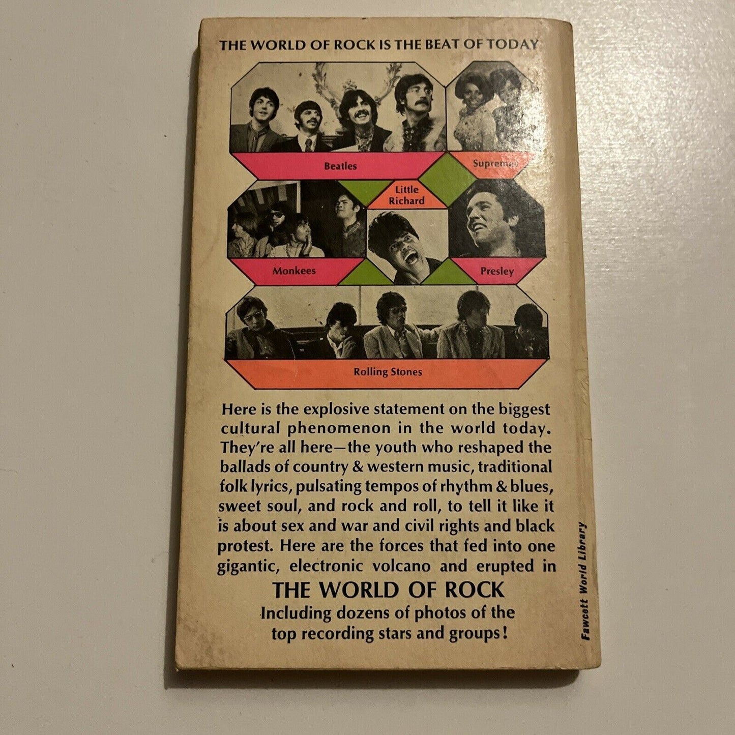 The World of Rock by John Gabree 1968 grateful dead BEATLES zappa CREA ...