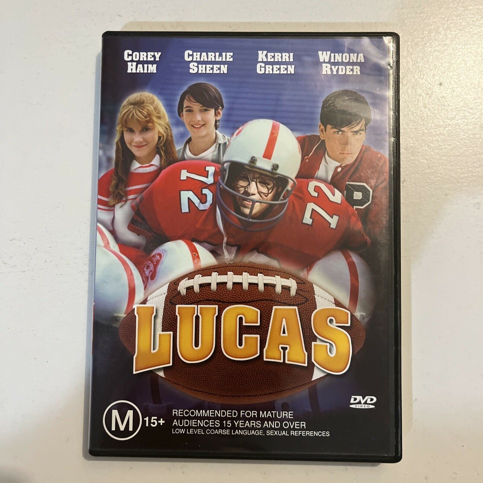 Lucas (DVD, 1986) Corey Haim, Charlie Sheen. Region 4 – Retro Unit