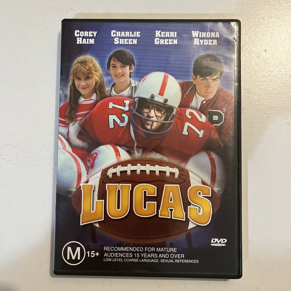 Lucas (DVD, 1986) Corey Haim, Charlie Sheen. Region 4 – Retro Unit