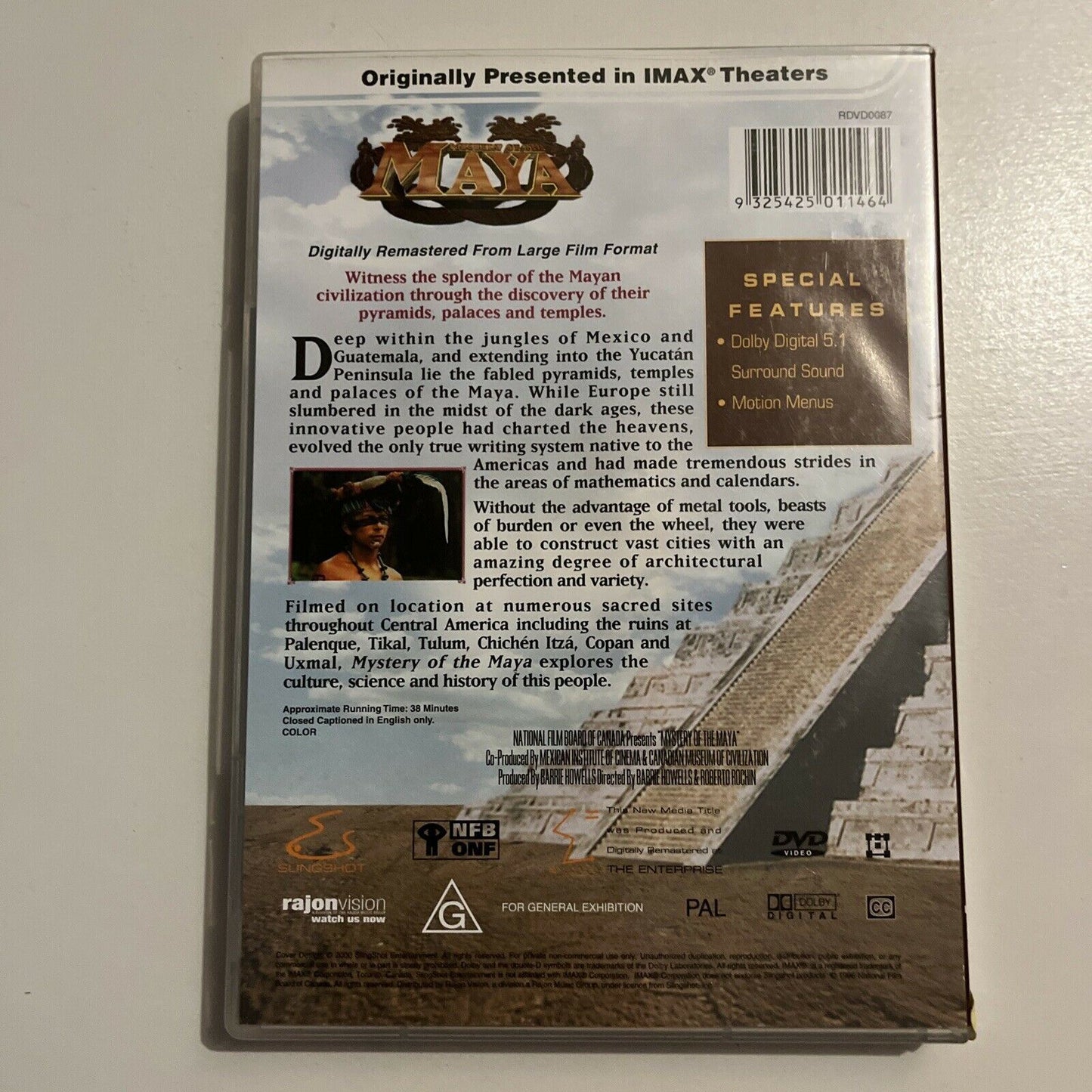 Imax - Mysteries Of The Maya (DVD, 1995) Region 4 – Retro Unit