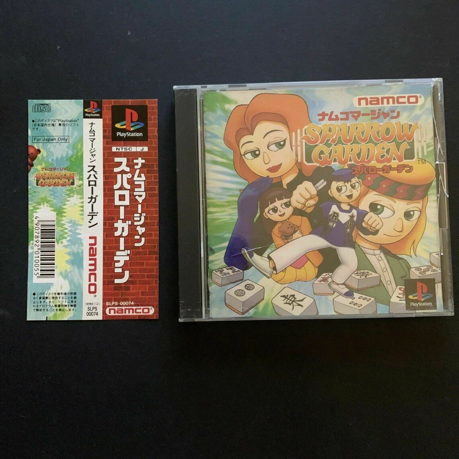 NAMCO Mahjong Sparrow Garden - PS1 PlayStation NTSC-J Mahjong Game ...