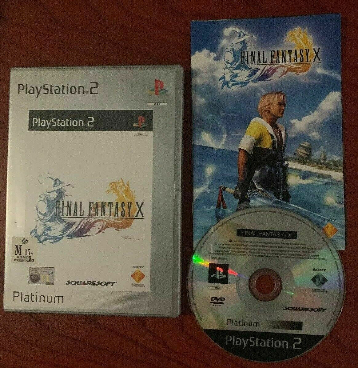 Final Fantasy X Platinum Edition - Playstation 2 PS2 PAL Game with Man ...