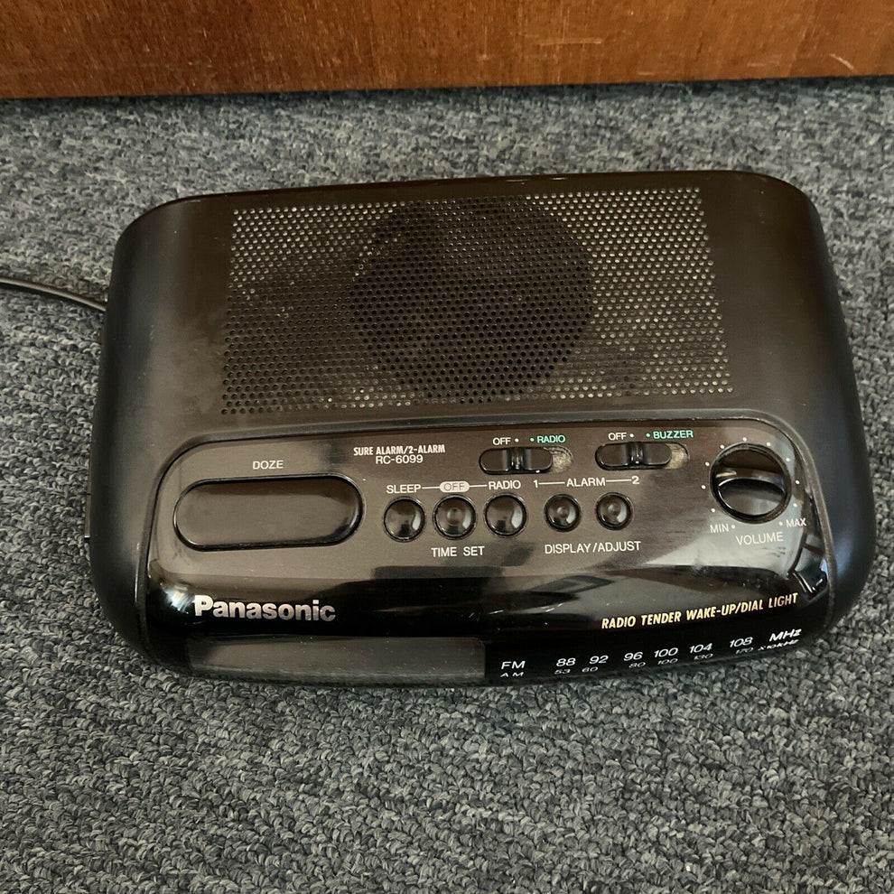 Panasonic RC-6099 Dual Alarm Clock AM/FM Radio – Retro Unit