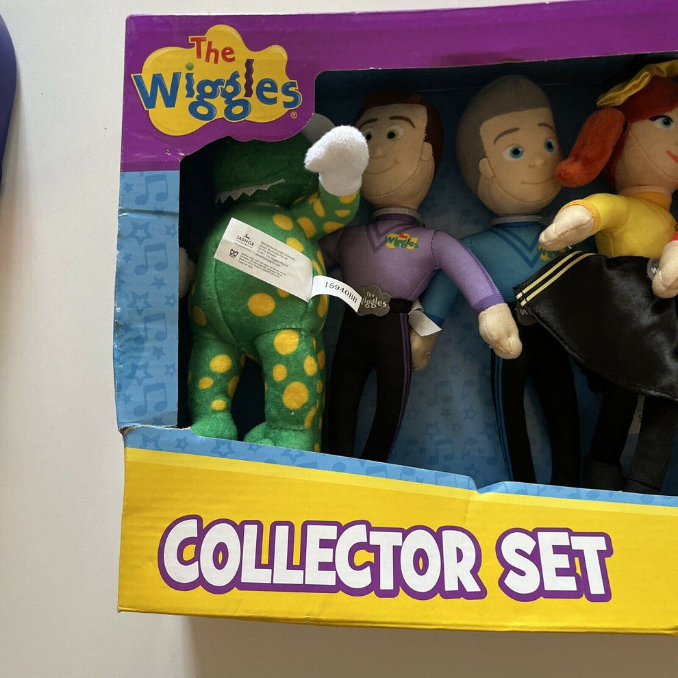 The Wiggles Collector Set Plush Toys: Simon, Anthony, Lachy, Emma, Dor ...