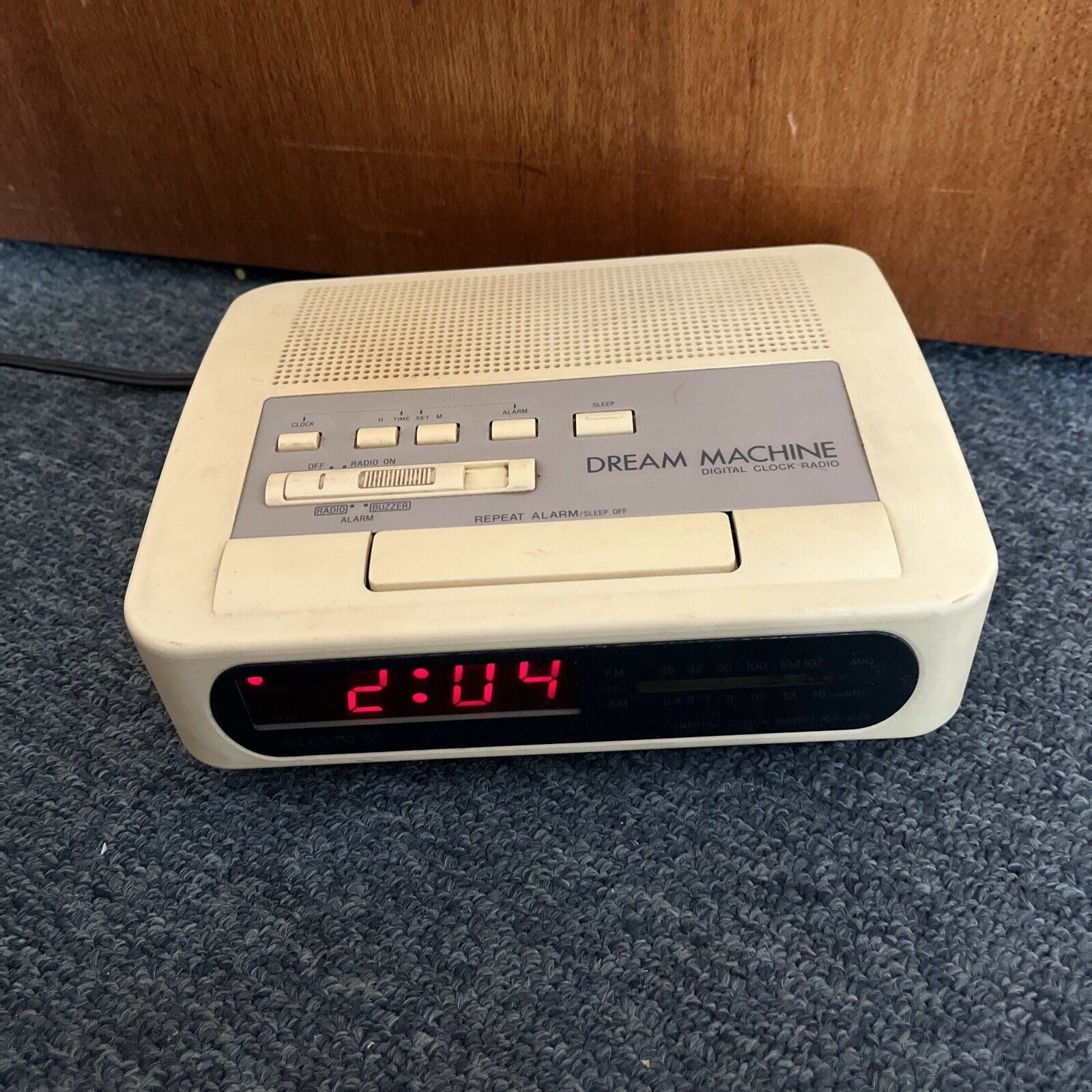 Sony Dream Machine Clock AM/FM Radio *Volume Control Not Working* ICF ...