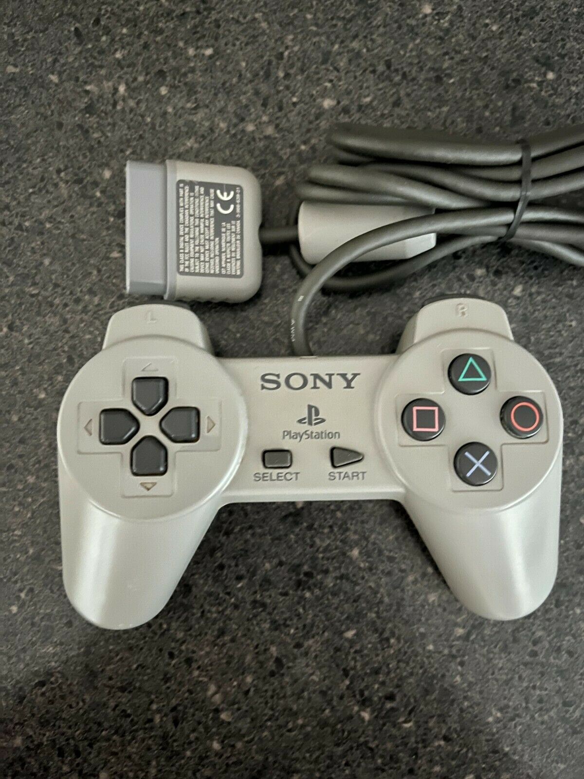 Official Sony Playstation 1 PS1 SCPH-1080 controller Grey Tested & Wor ...