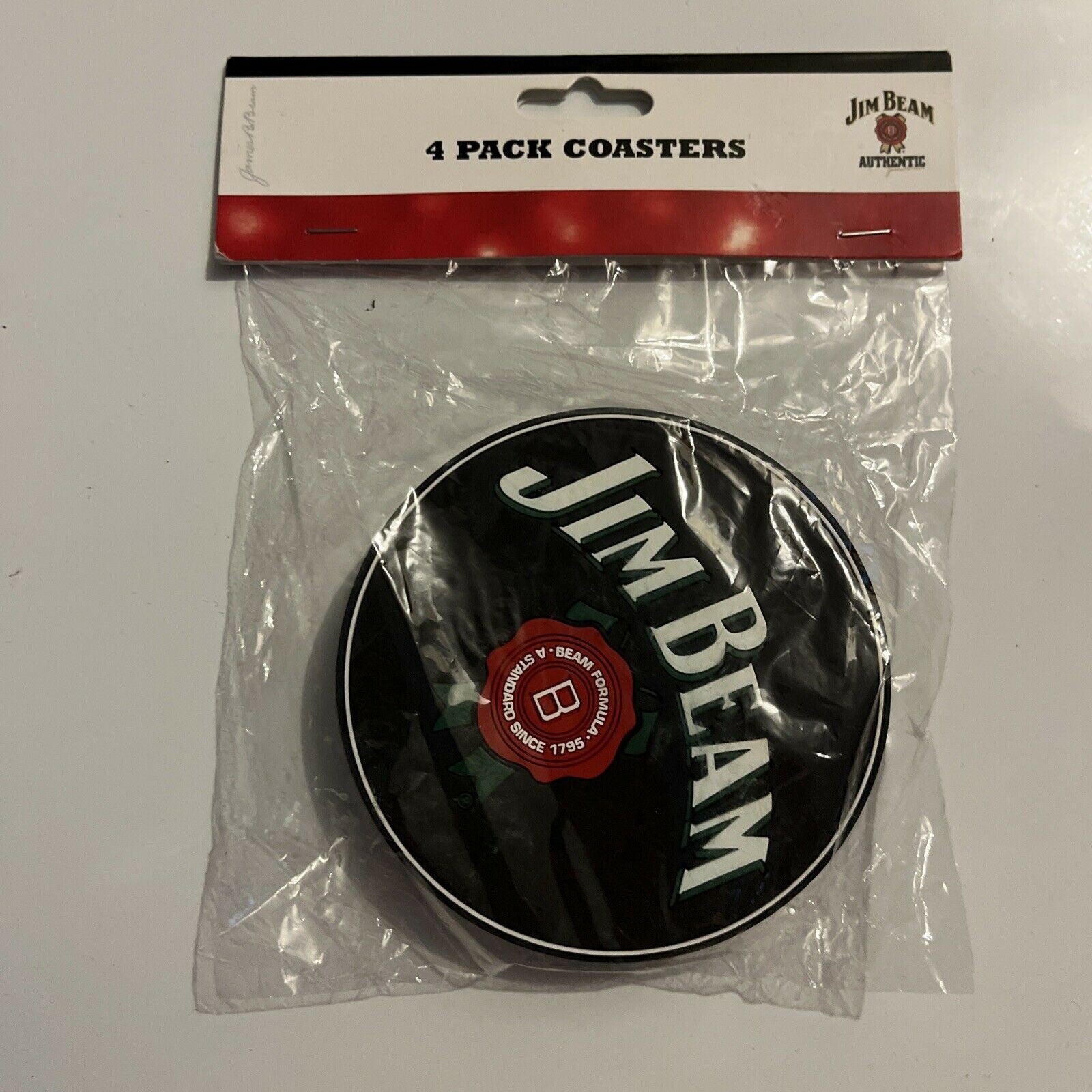 *New* Jim Bean 4 Pack Coasters – Retro Unit