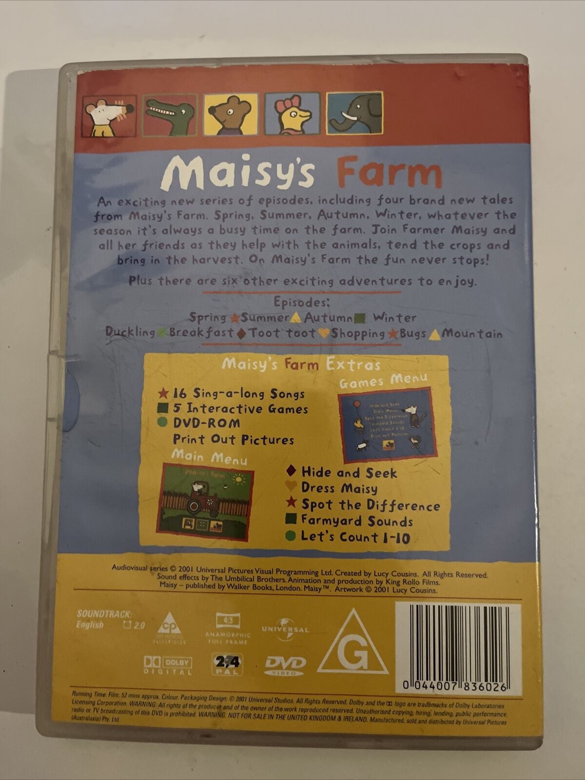 Maisy - Farm (DVD, 2000) Region 4 – Retro Unit