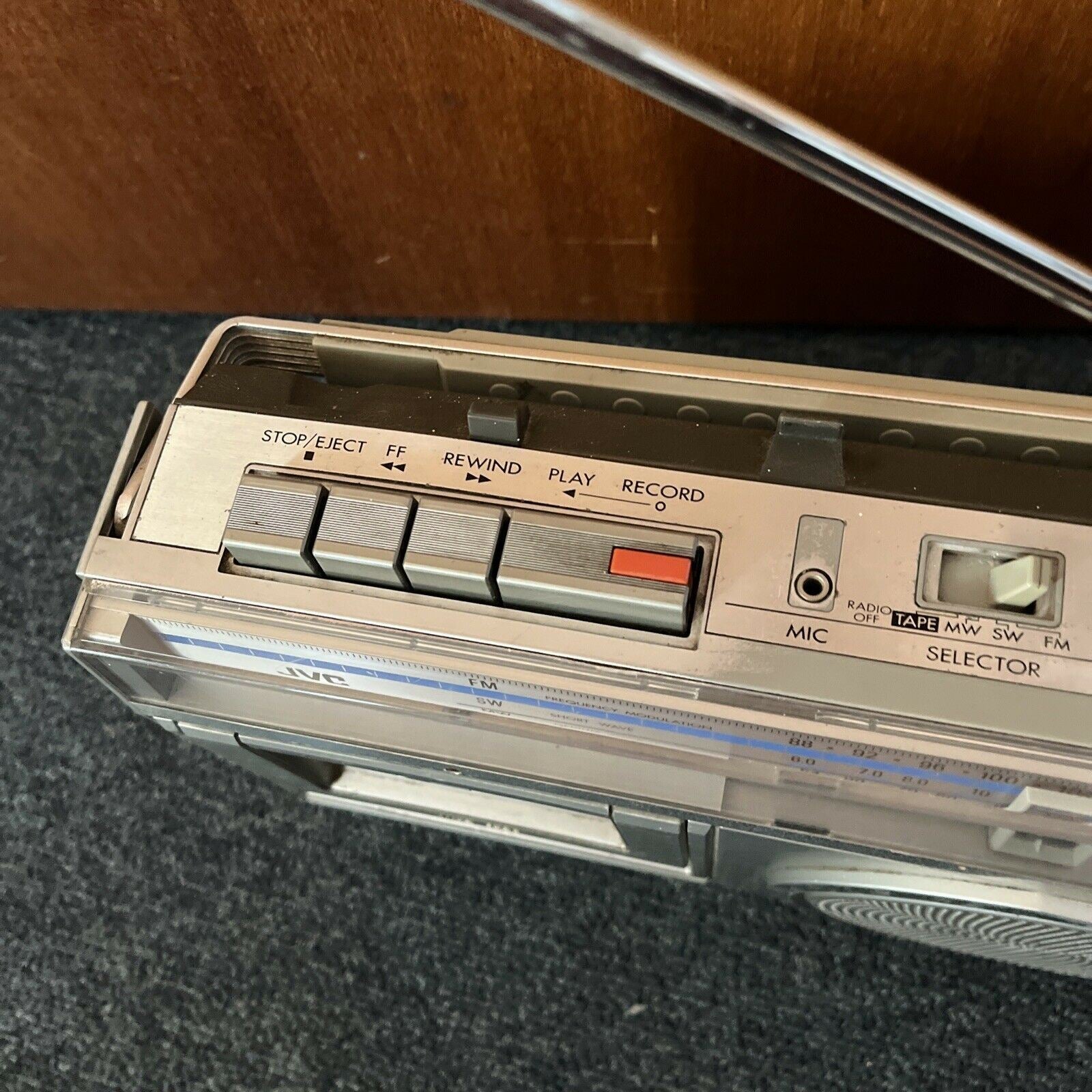 Vintage JVC Portable Radio Cassette Recorder AM/FM/SW RC-250RH Boombox ...