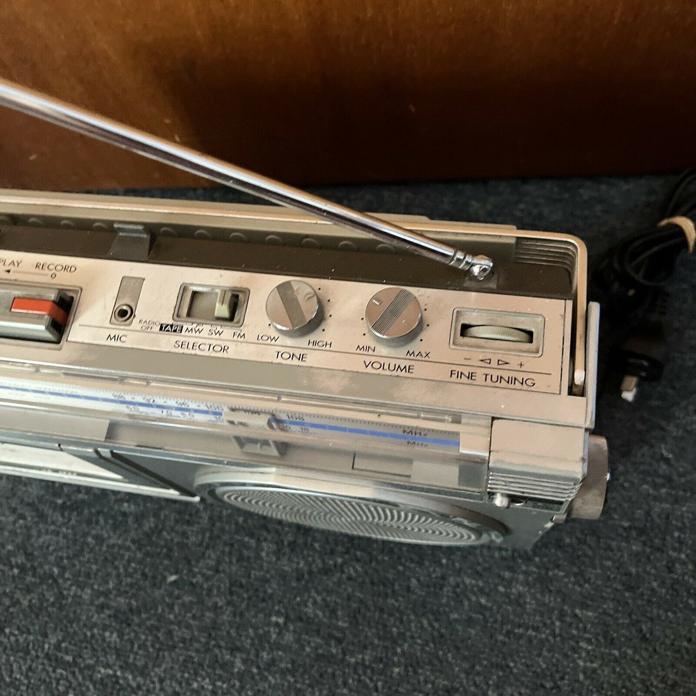 Vintage JVC Portable Radio Cassette Recorder AM/FM/SW RC-250RH Boombox ...