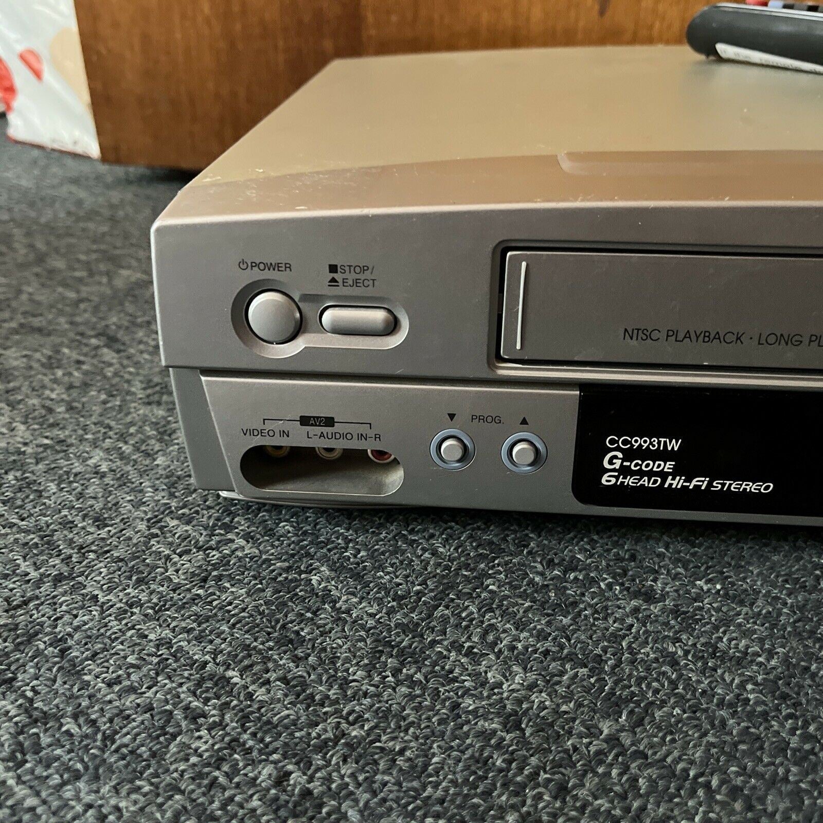 LG VCR VHS Player Recorder CC993TW NTSC/PAL Playback 100/240V – Retro Unit