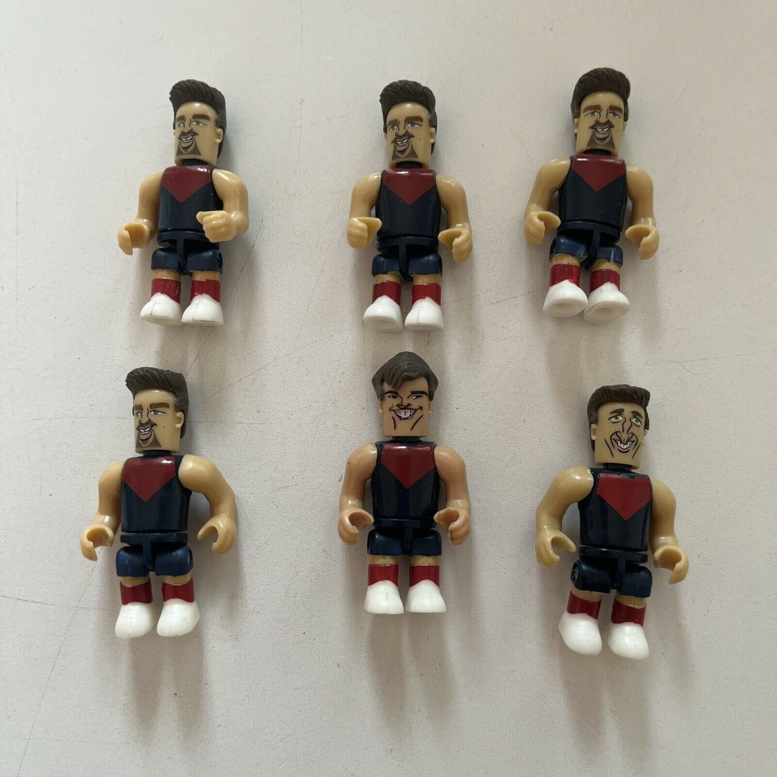 AFL Micro Figures Melbourne Demons - Tyson, Viney, Grimes – Retro Unit