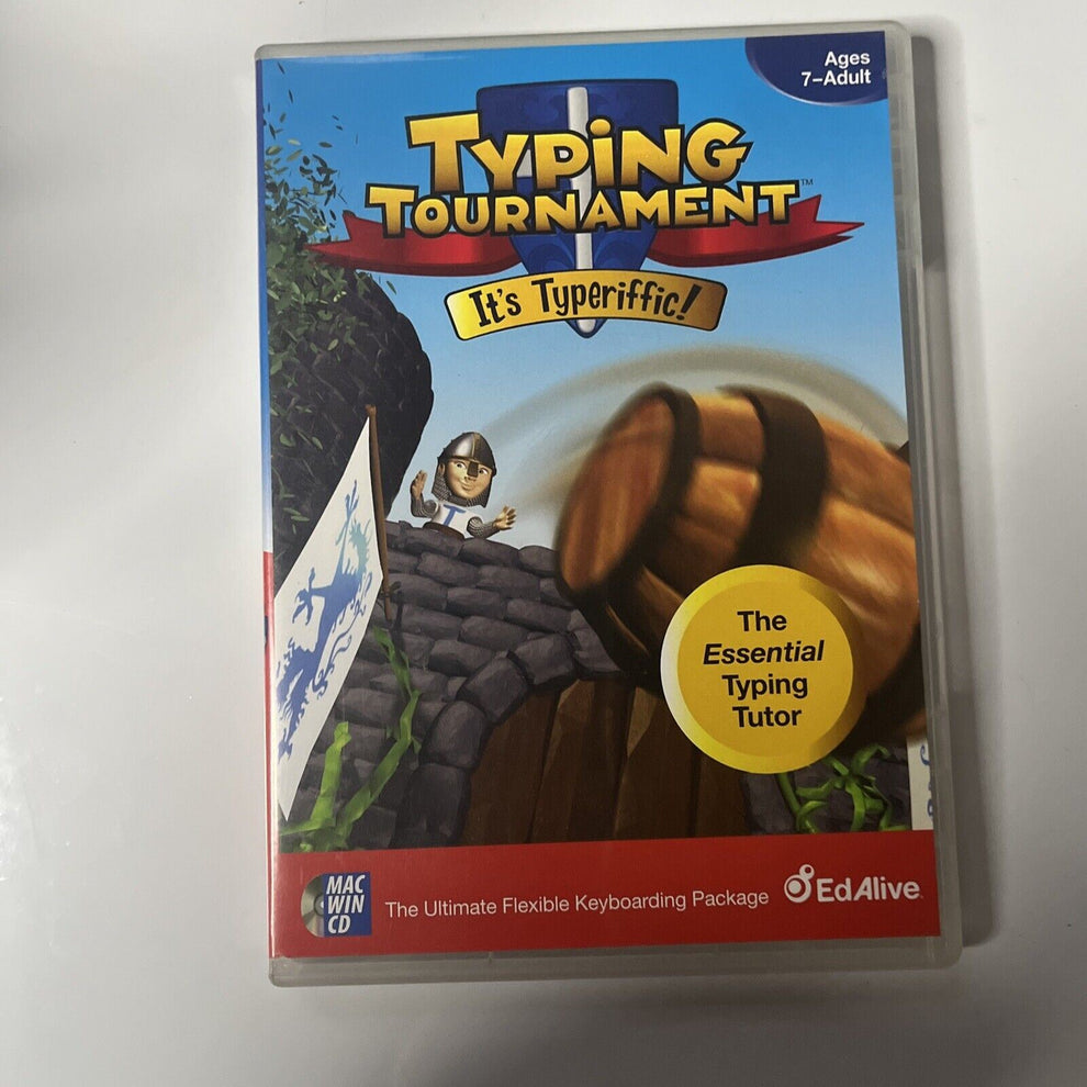 Typing Tournament - The Essential Typing Tutor PC Mac CD-ROM – Retro Unit