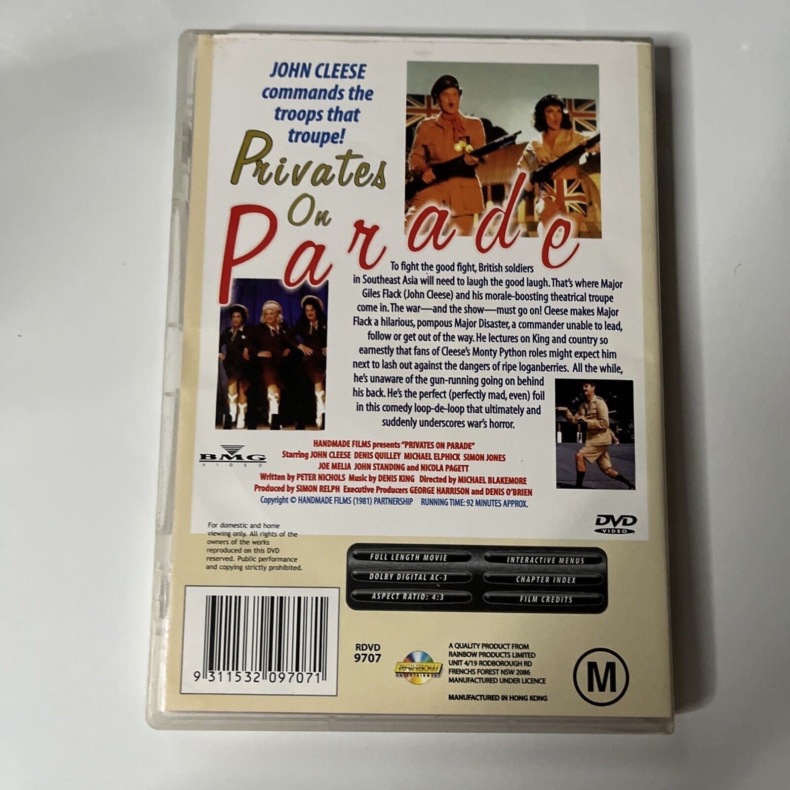 Privates On Parade (DVD, 1982) Dennis Quilley, John Cleese All Regions ...