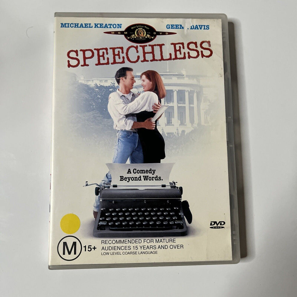 Speechless (DVD, 1994) Michael Keaton, Geena Davis Region 4 – Retro Unit