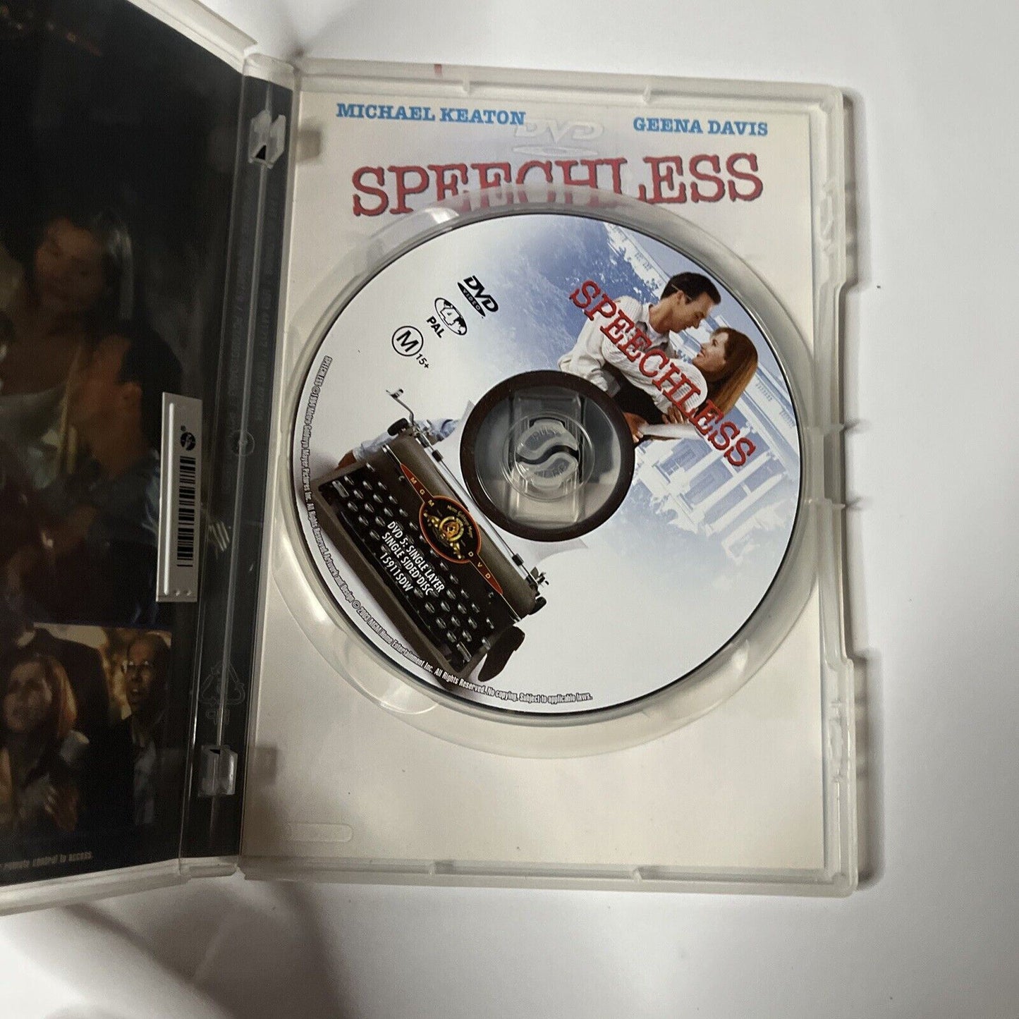 Speechless (DVD, 1994) Michael Keaton, Geena Davis Region 4 – Retro Unit