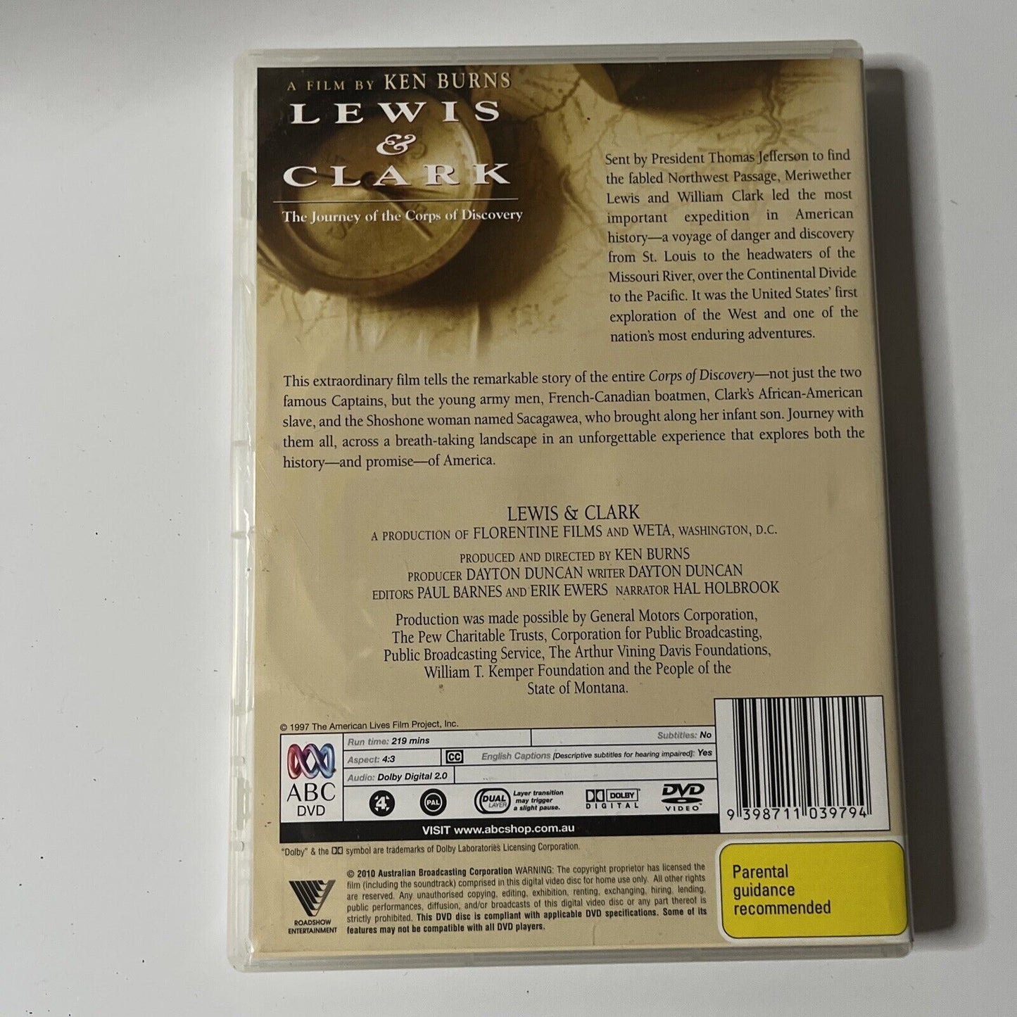 Lewis & Clark - A Film By Ken Burns (DVD, 1997) NEW Region 4 – Retro Unit