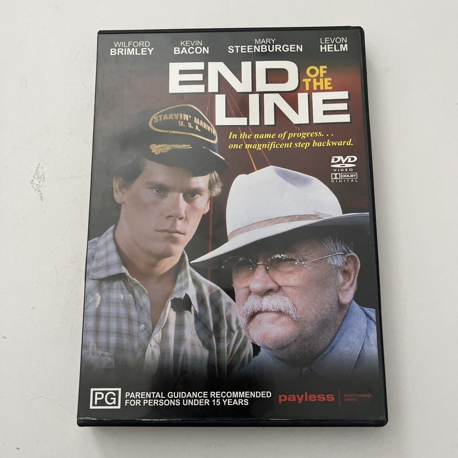 End Of The Line (DVD 1987) Kevin Bacon, Mary Steenburgen, Levon Helm A ...