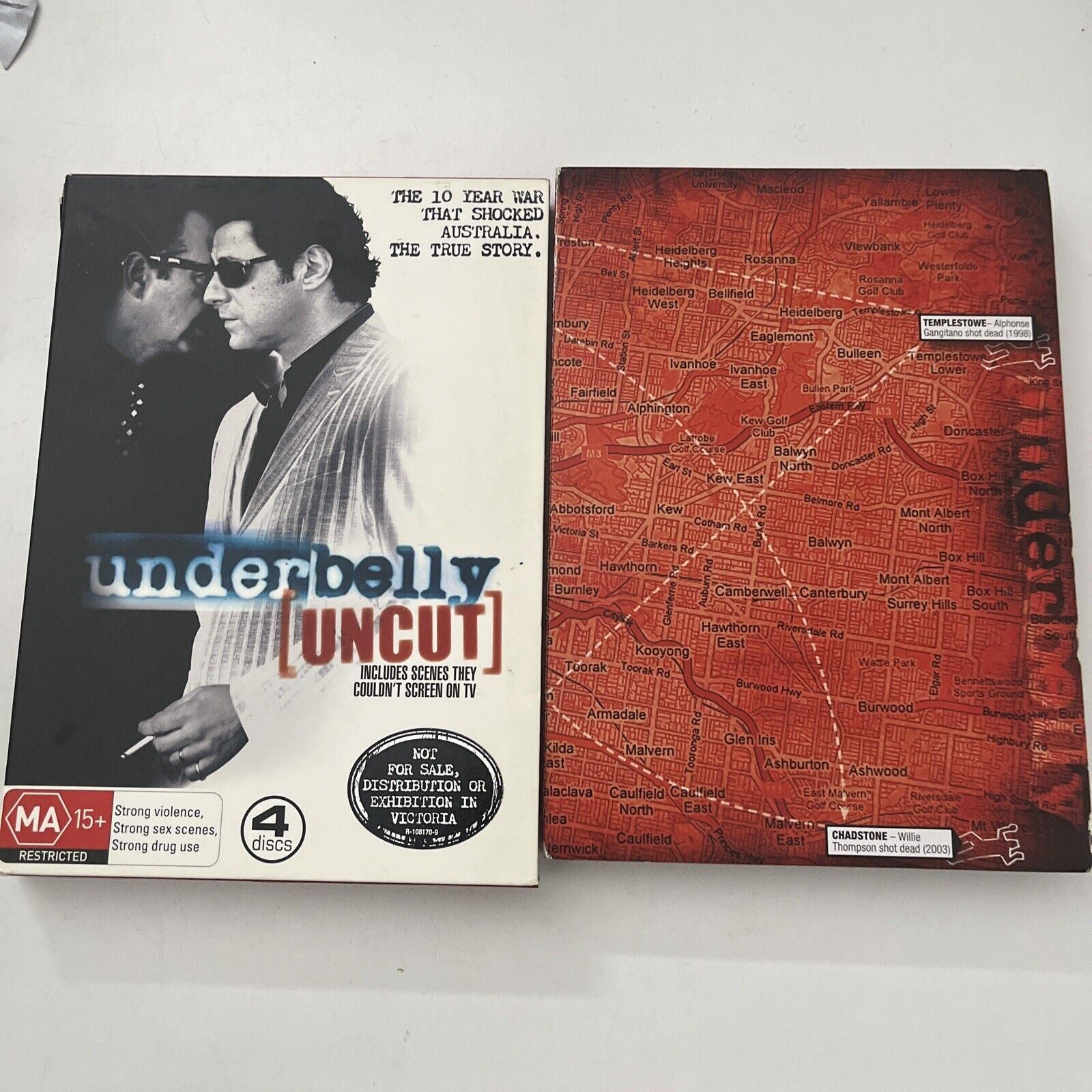 Underbelly Uncut (DVD, 2008, 4-Disc) Region 4 – Retro Unit