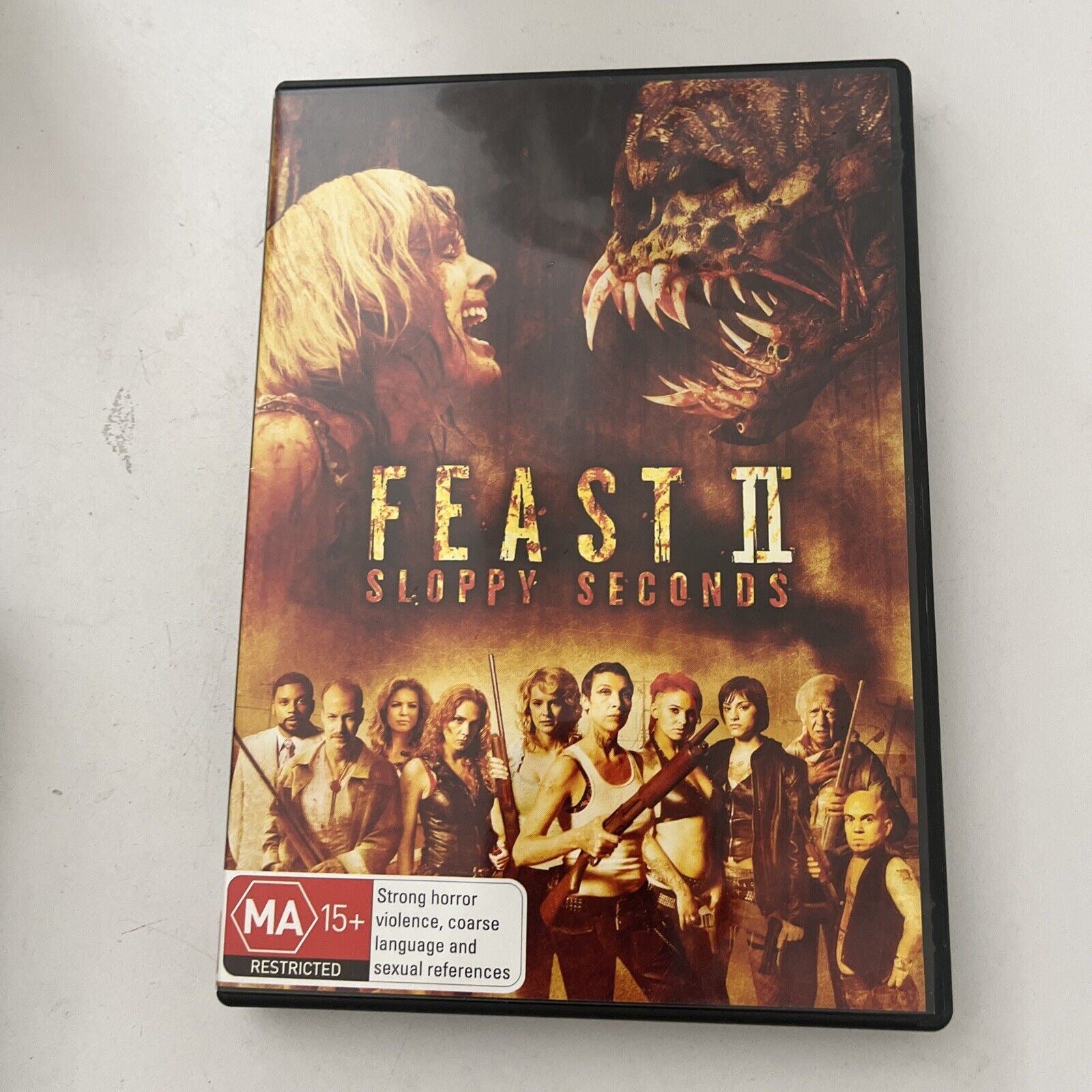 Feast 2 - Sloppy Seconds (DVD, 2008) NEW Jenny Wade, Clu Gulager, Regi ...