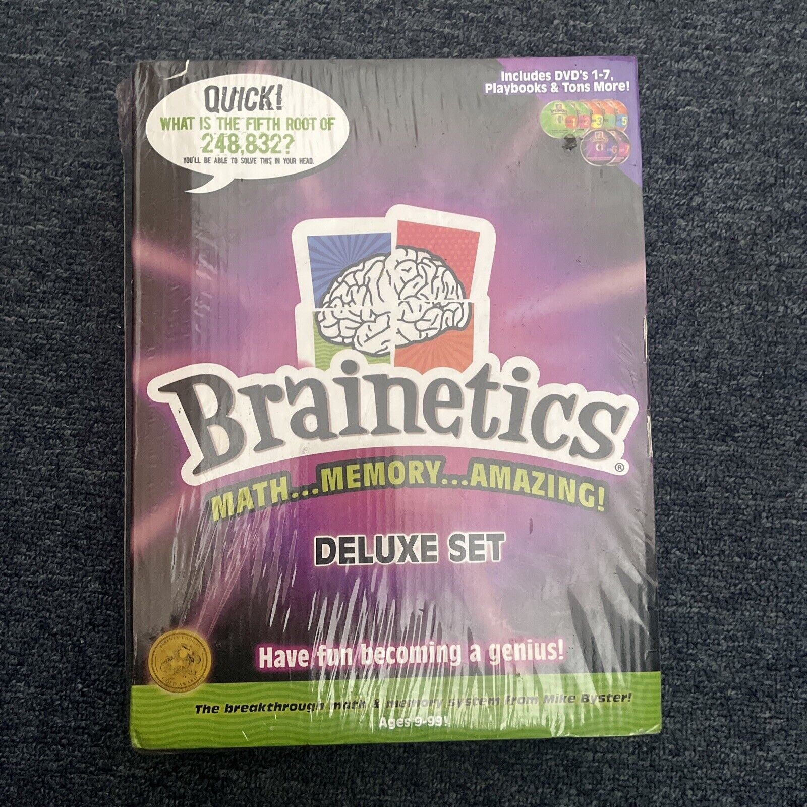 Brainetics Maths Memory Amazing - DELUXE SET - DVDs 1-7 *New Sealed ...