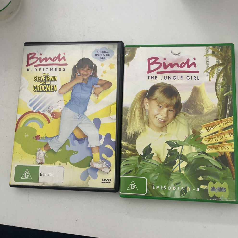 Bindi Kid Fitness with Steve Irwin & Bindi The Jungle Girl (DVD, 3-Dis ...