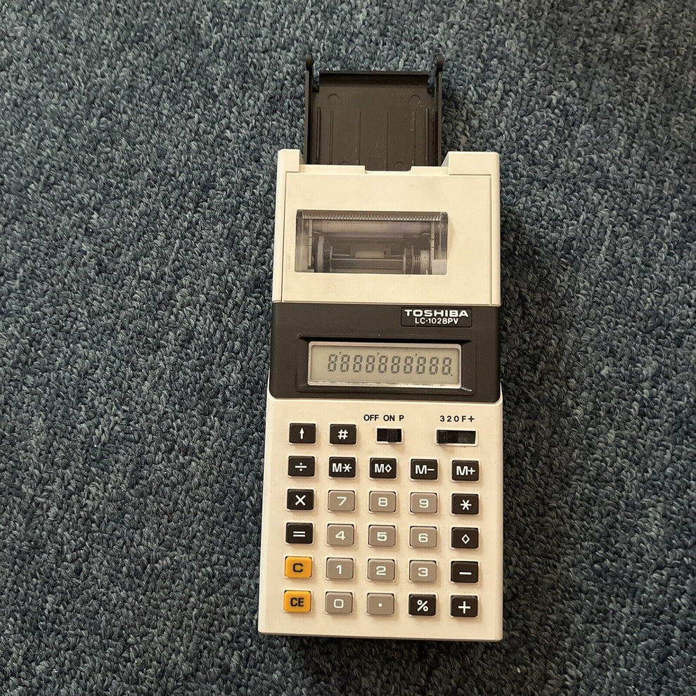 Vintage Toshiba LC-1028PV Electronic Calculator Printer – Retro Unit