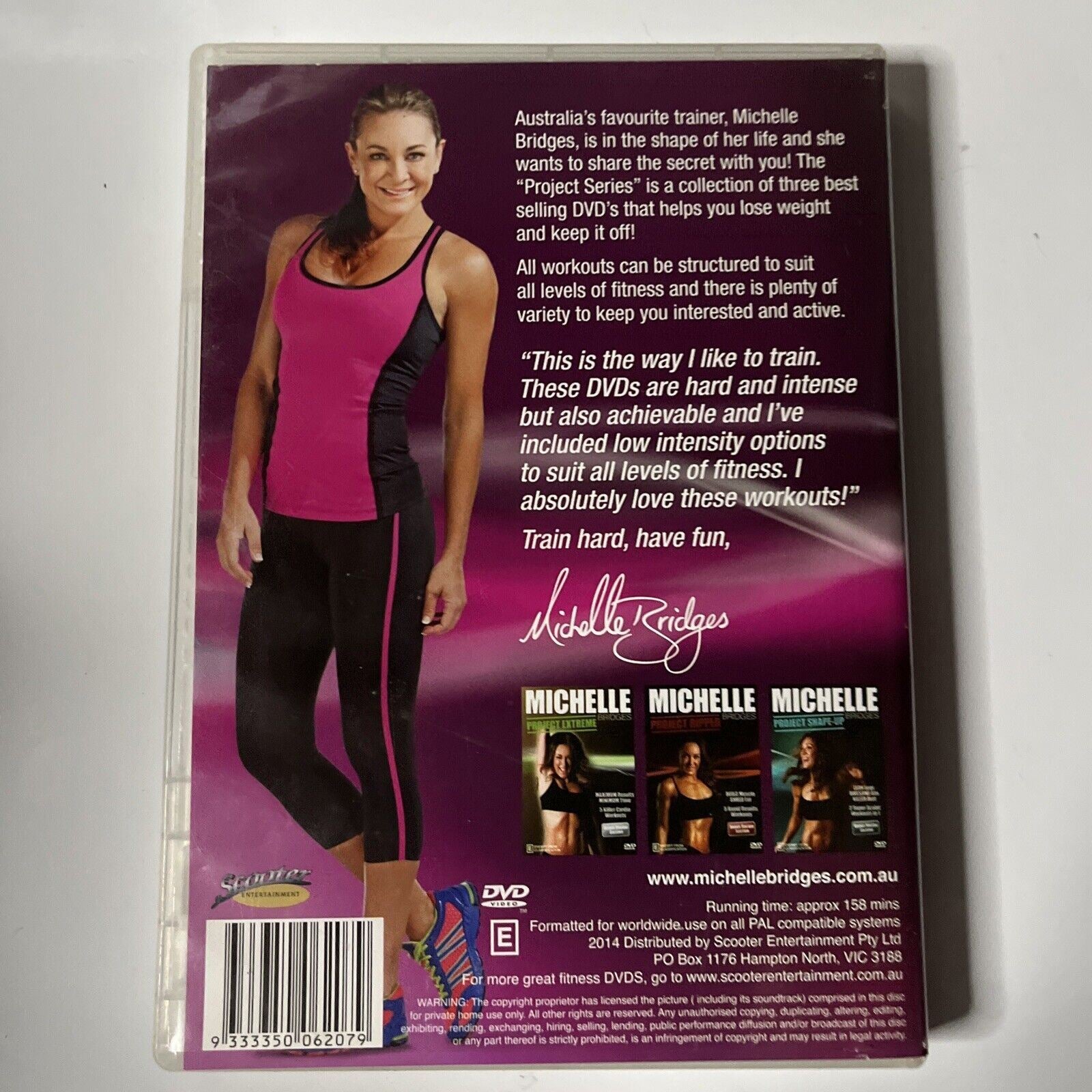 Michelle Bridges Project 3 Pack (DVD, 2014, 3-Disc) All Regions – Retro ...