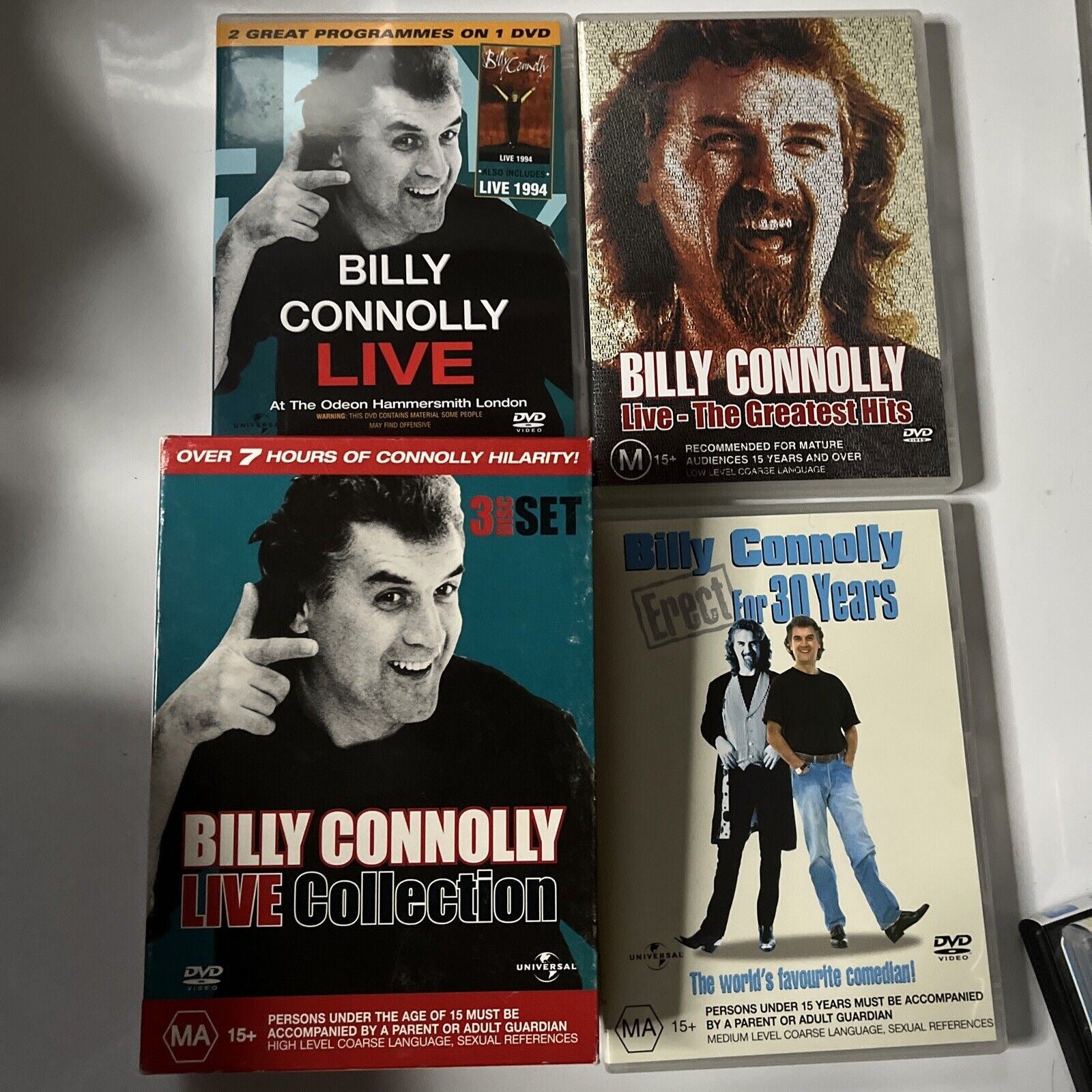 Billy Connolly Collection (DVD, 1994) Region 4 – Retro Unit