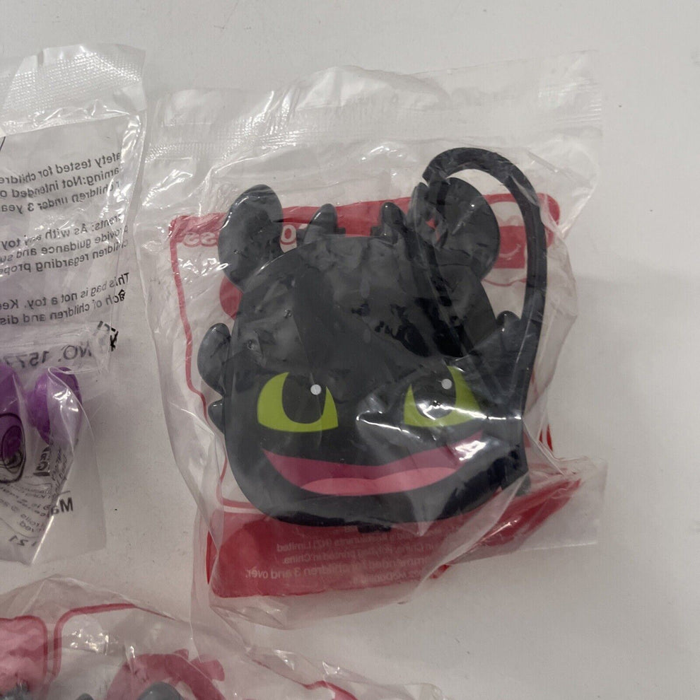 5x DreamWorks McDonald's Hungry Jack's Toy: Trolls, Toothless Poppy, B ...