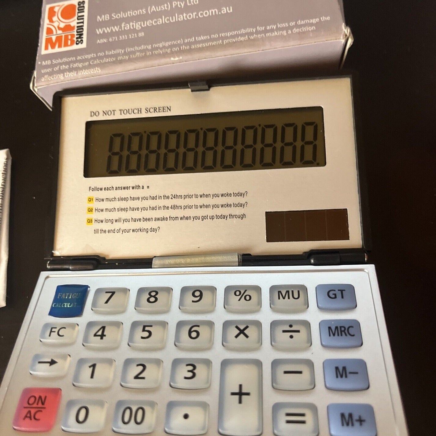 Fatigue Calculator MB Solutions – Retro Unit