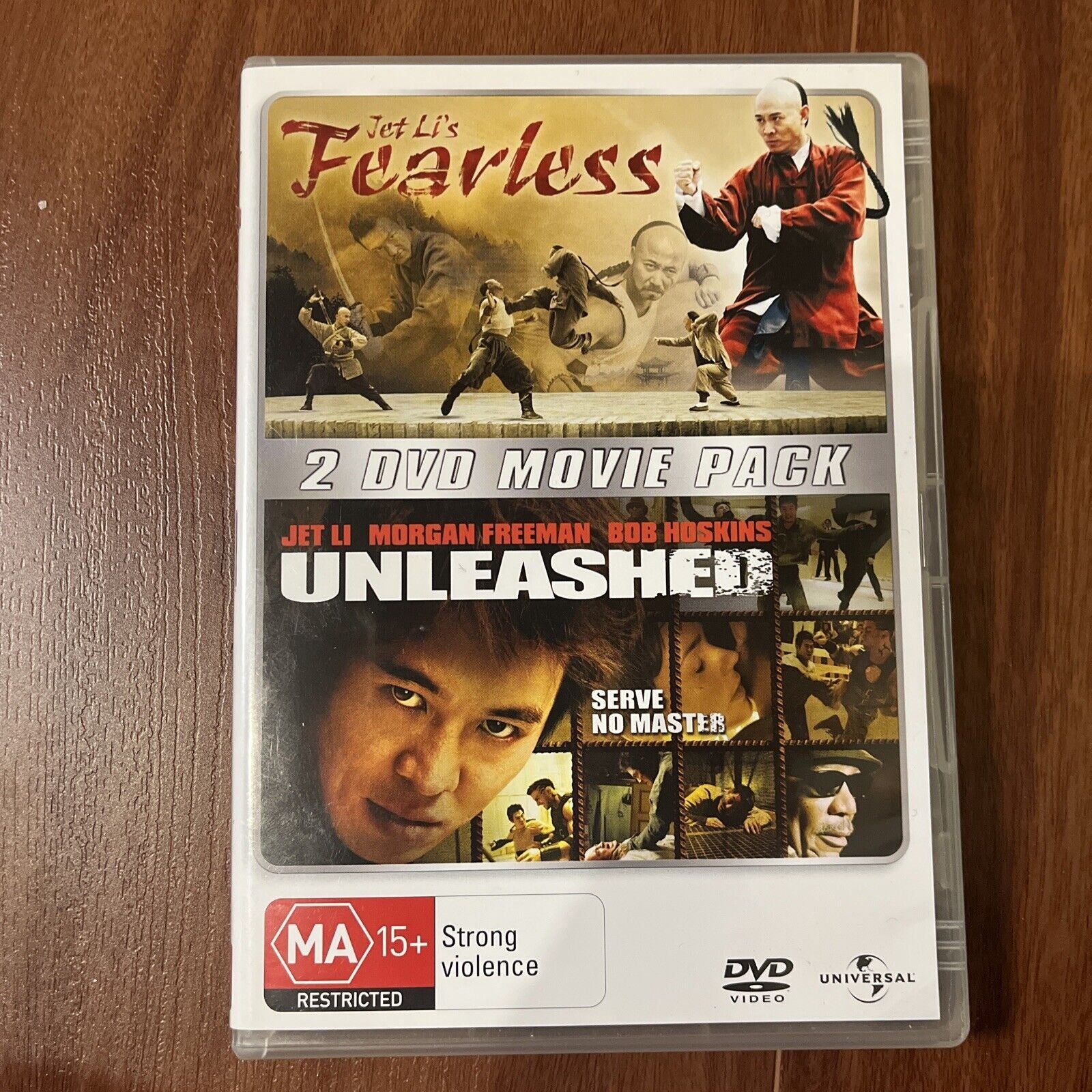 Fearless / Unleashed (DVD, 2005, 2-Disc) Jet Li, Shido Nakamura Region ...