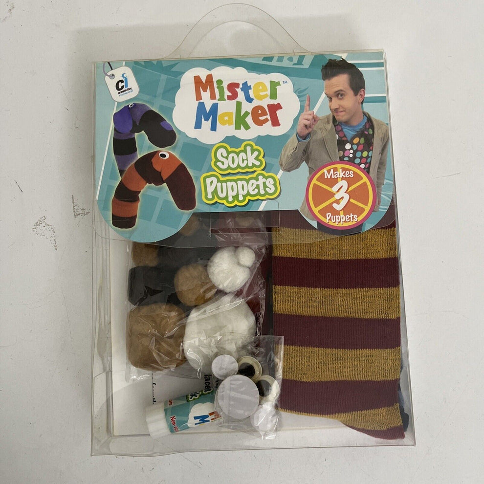 Mister Maker Sock Puppets - Makes 3 Puppets – Retro Unit