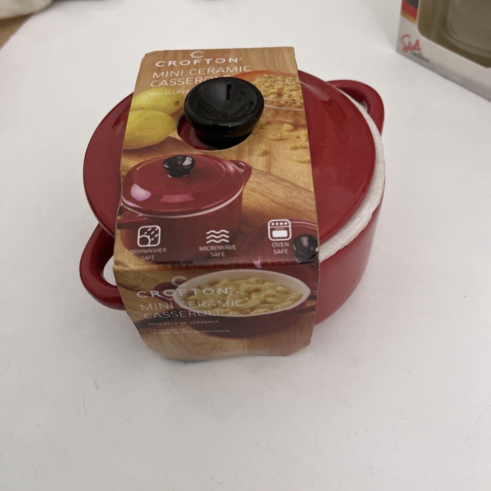 Crofton Mini Ceramic Casserole with Lid Red – Retro Unit