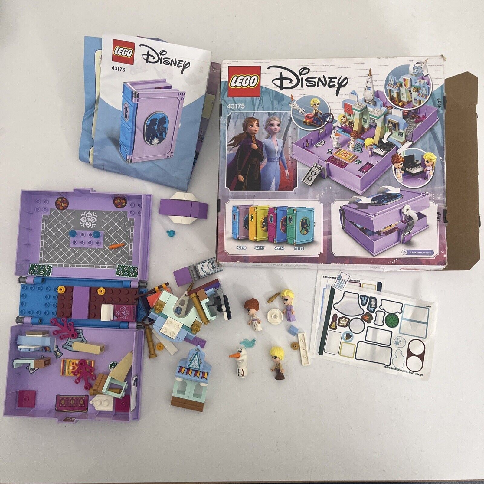 Lego Disney Anna and Elsa's Storybook Adventures (43175) Incomplete ...