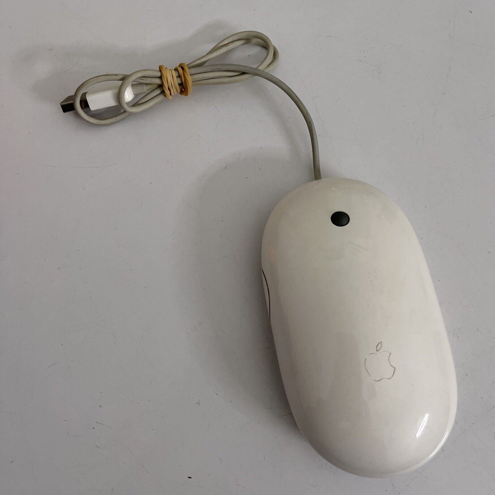 Apple Mighty Mouse A1152 White Wired USB – Retro Unit